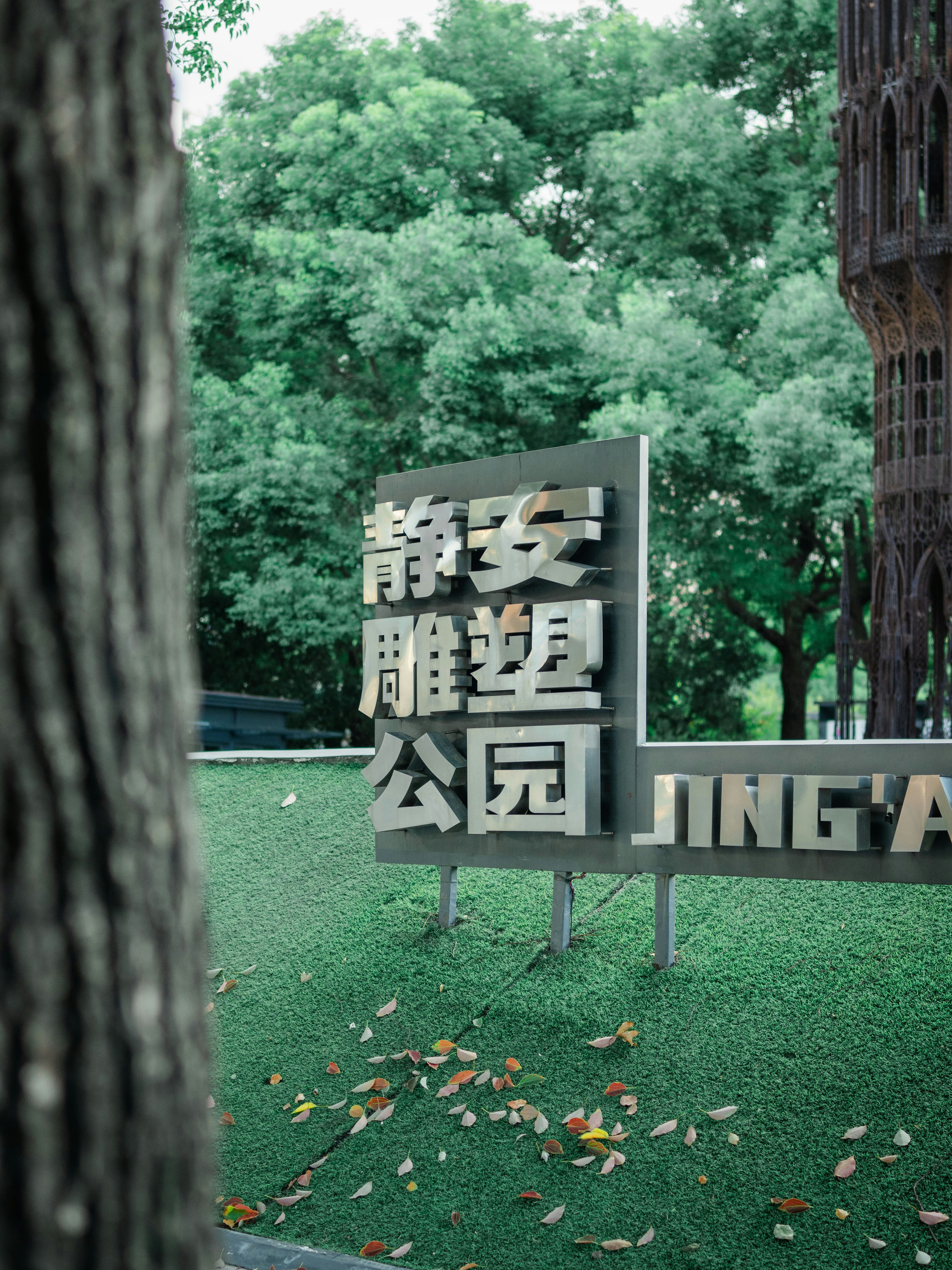 Sign of Steel in a Sea of Green: A Park Landmark Emerges