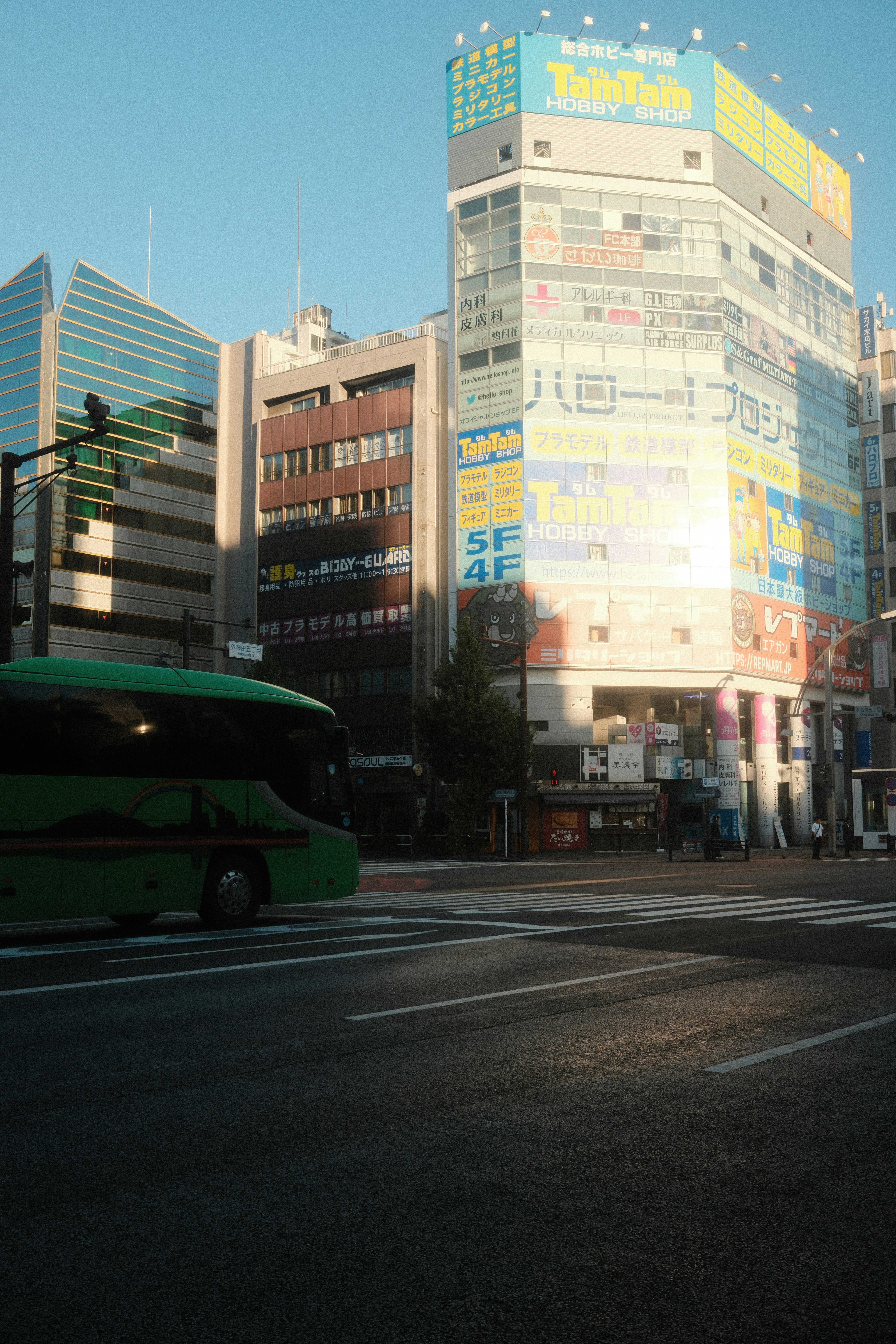 Sign-Tower Over the Crosswalk: A City Rising in Color