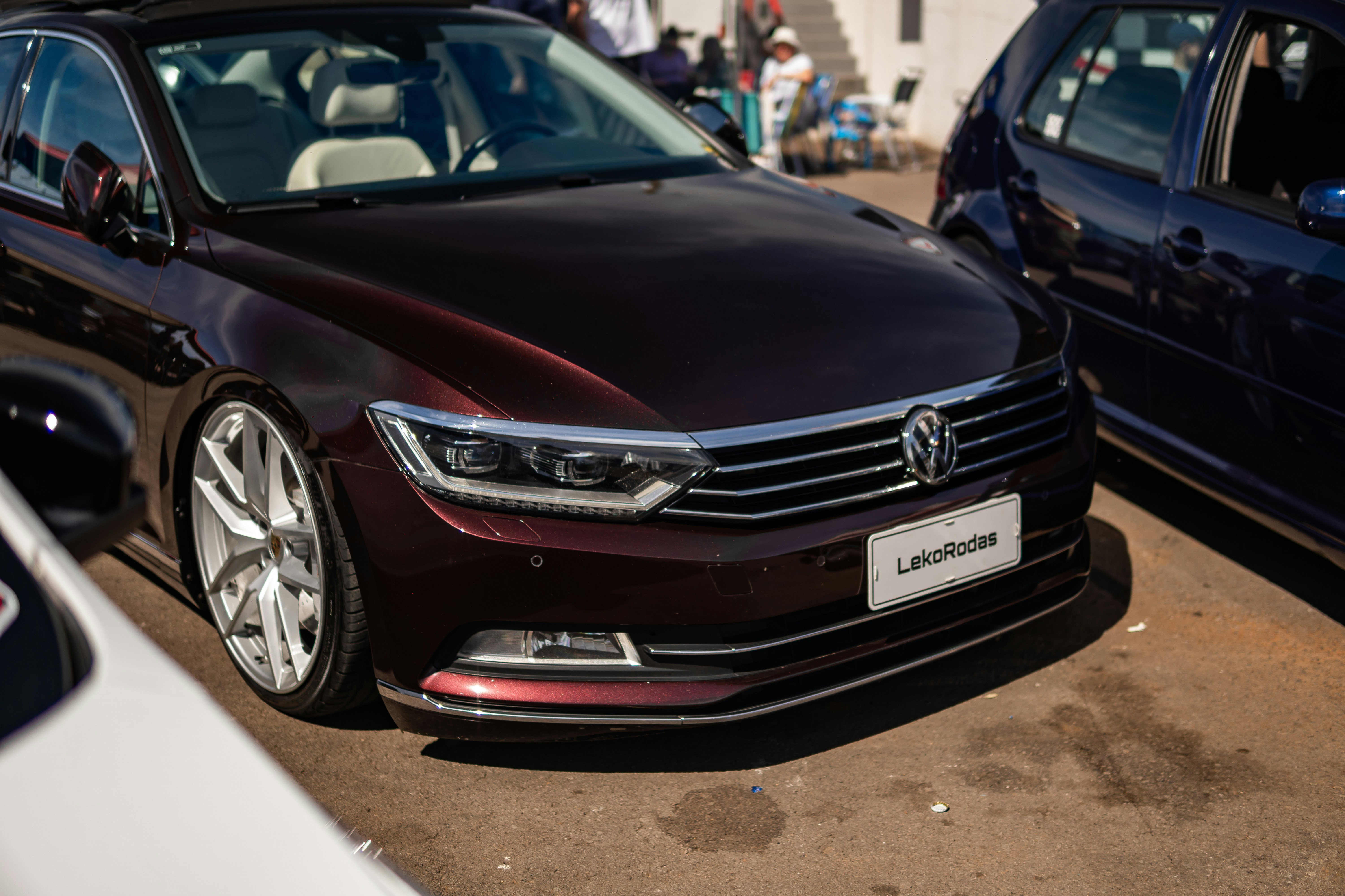 Maroon volkswagen passat parked outdoors. photo – Free Automotive Image ...