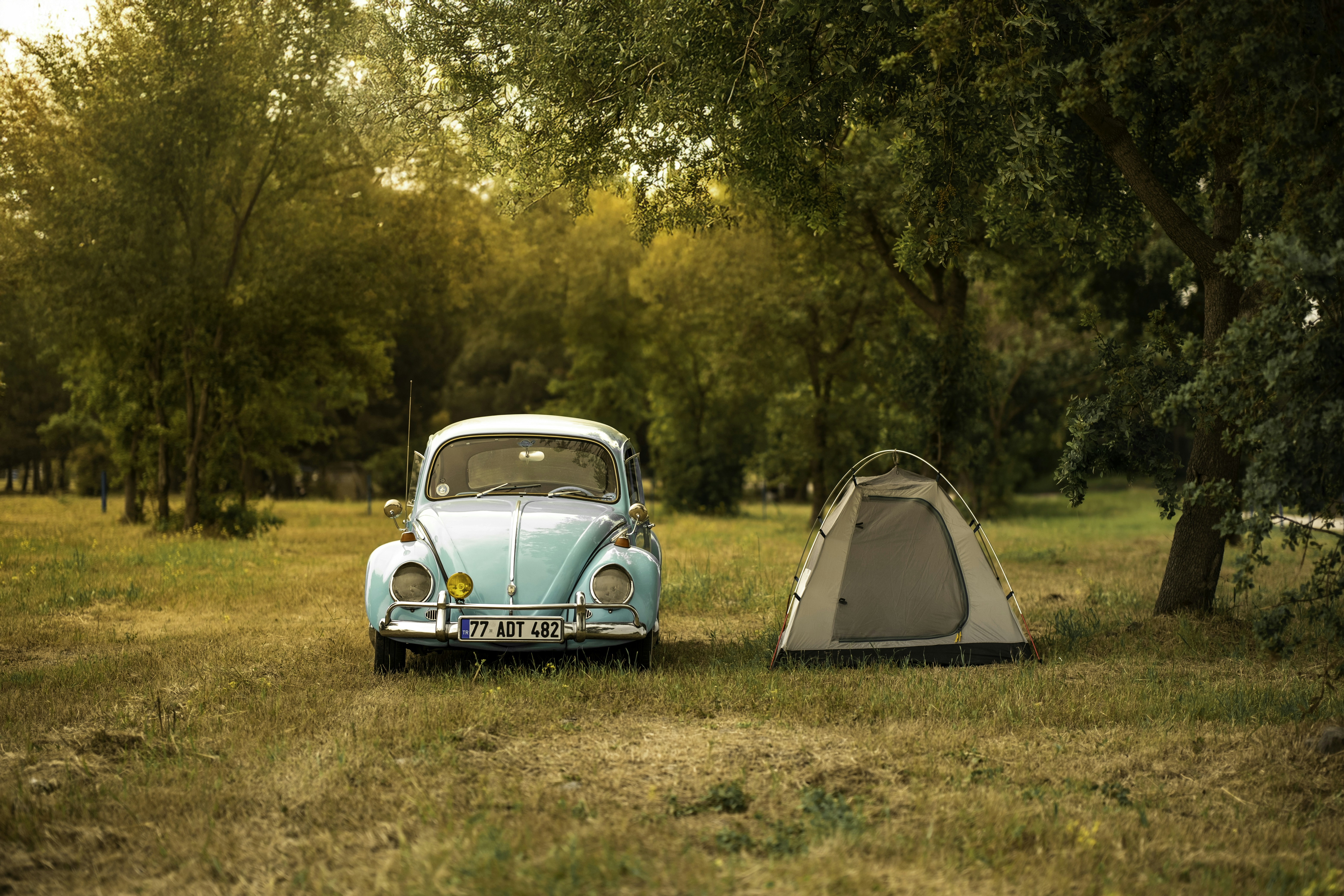 Camping life with a classic vehicle