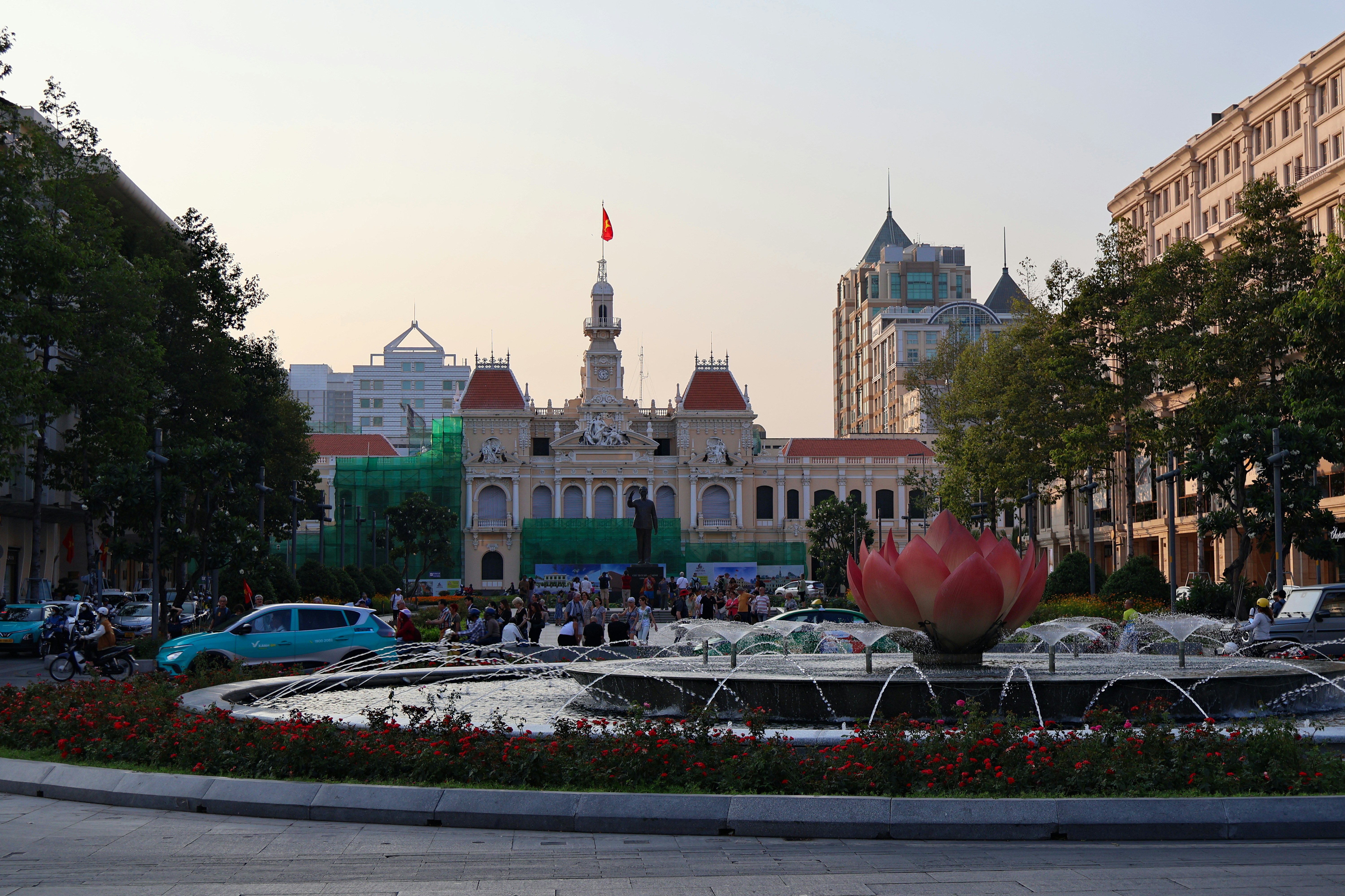 The Lotus Bloom Amidst Urban Life