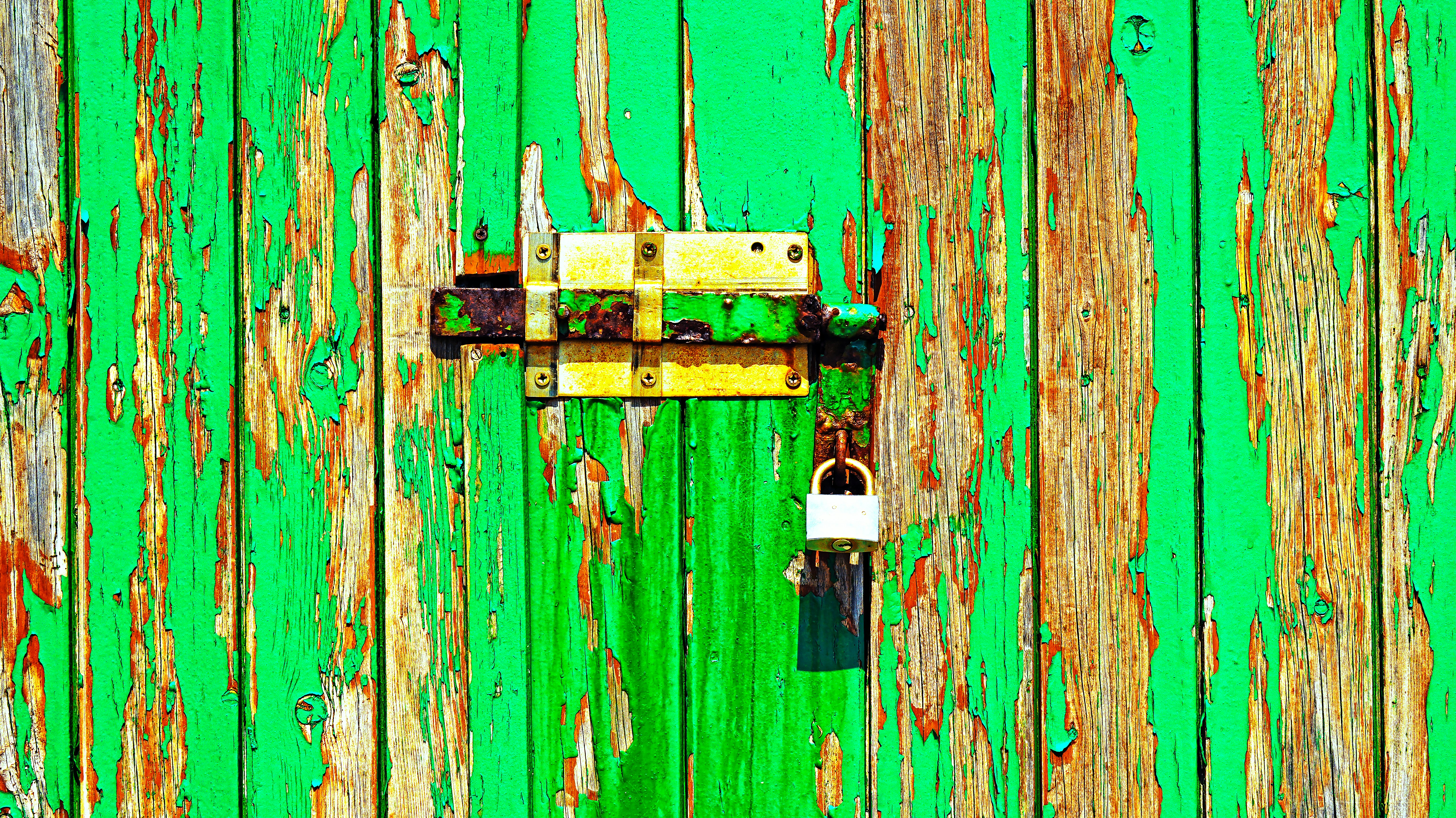 The Guardian of Secrets: A Weathered Lock