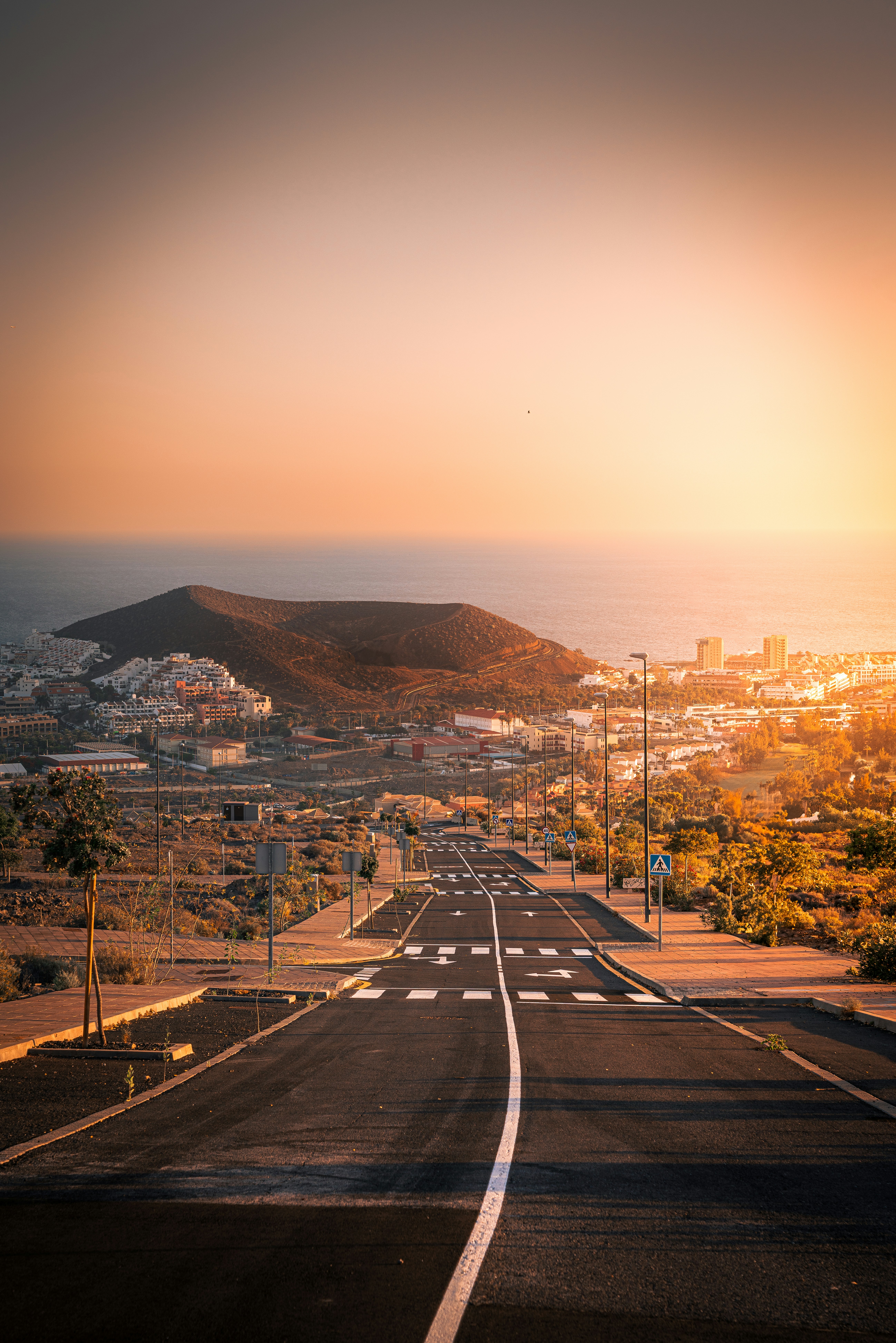 Sunset Over Coastal Pathways