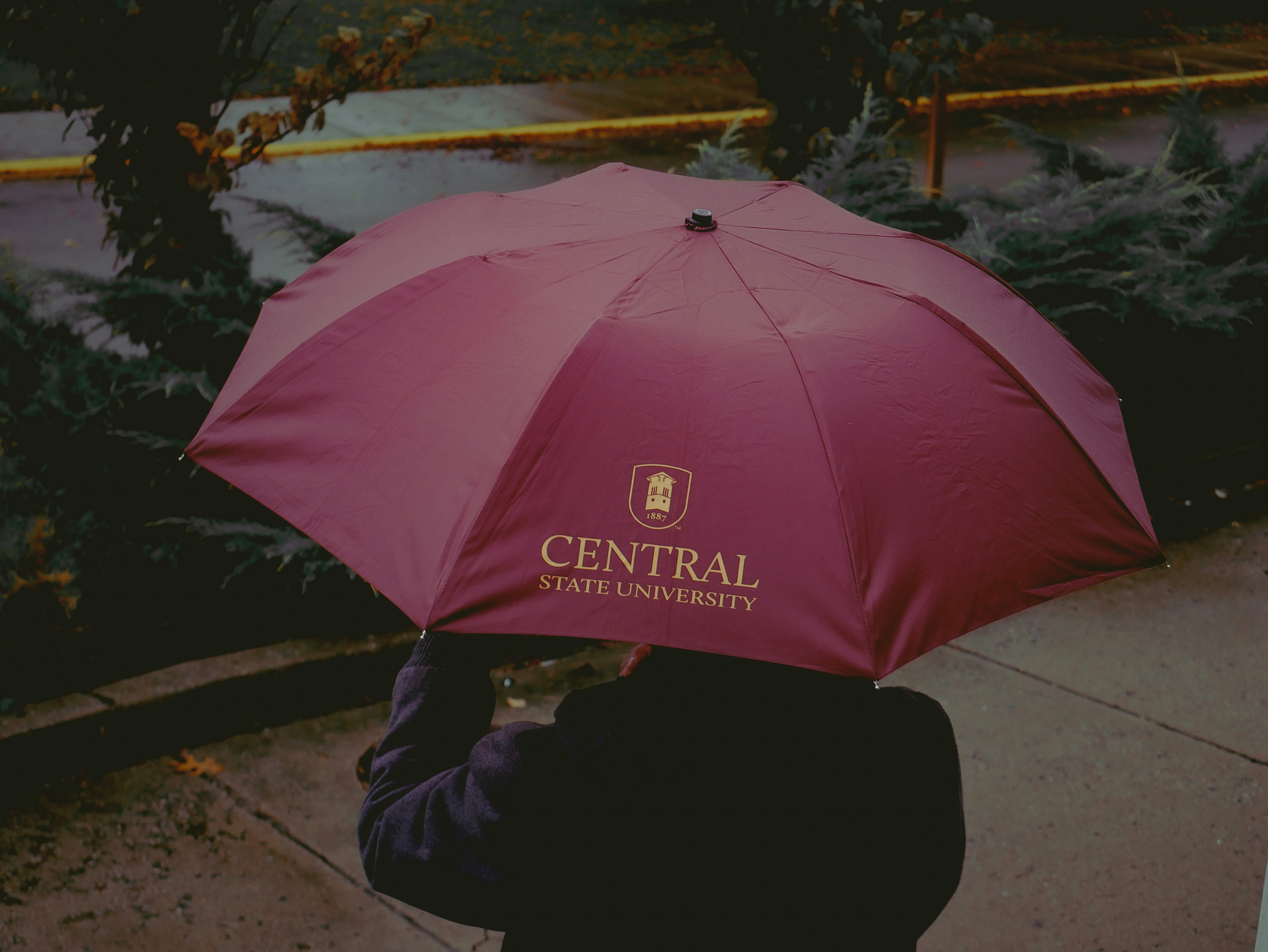 Shield of Knowledge: A Rainy Day at Central State University
