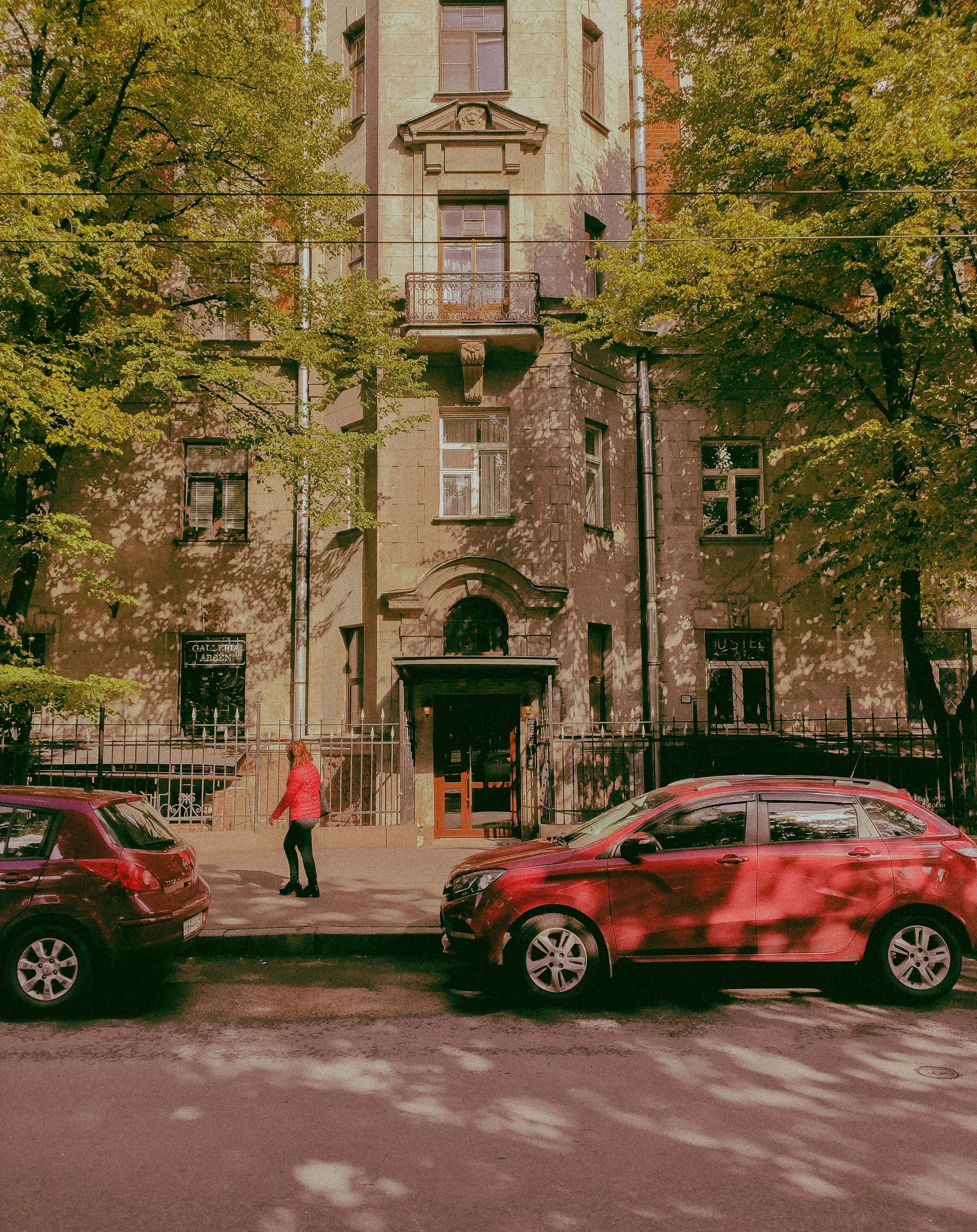 Urban Harmony: A Dance of Shadows and Color