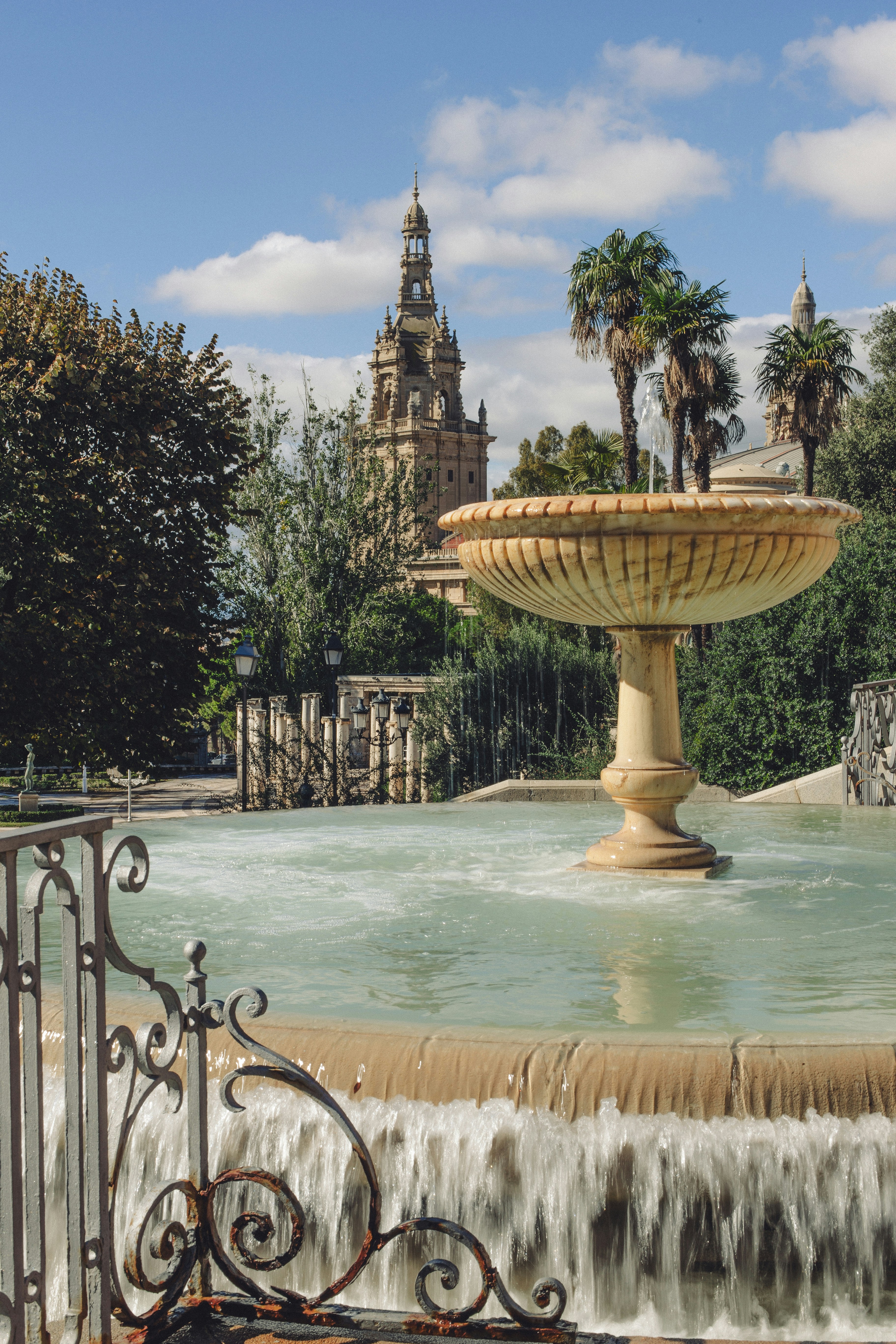 Whispers of Tranquility: A Fountain's Embrace