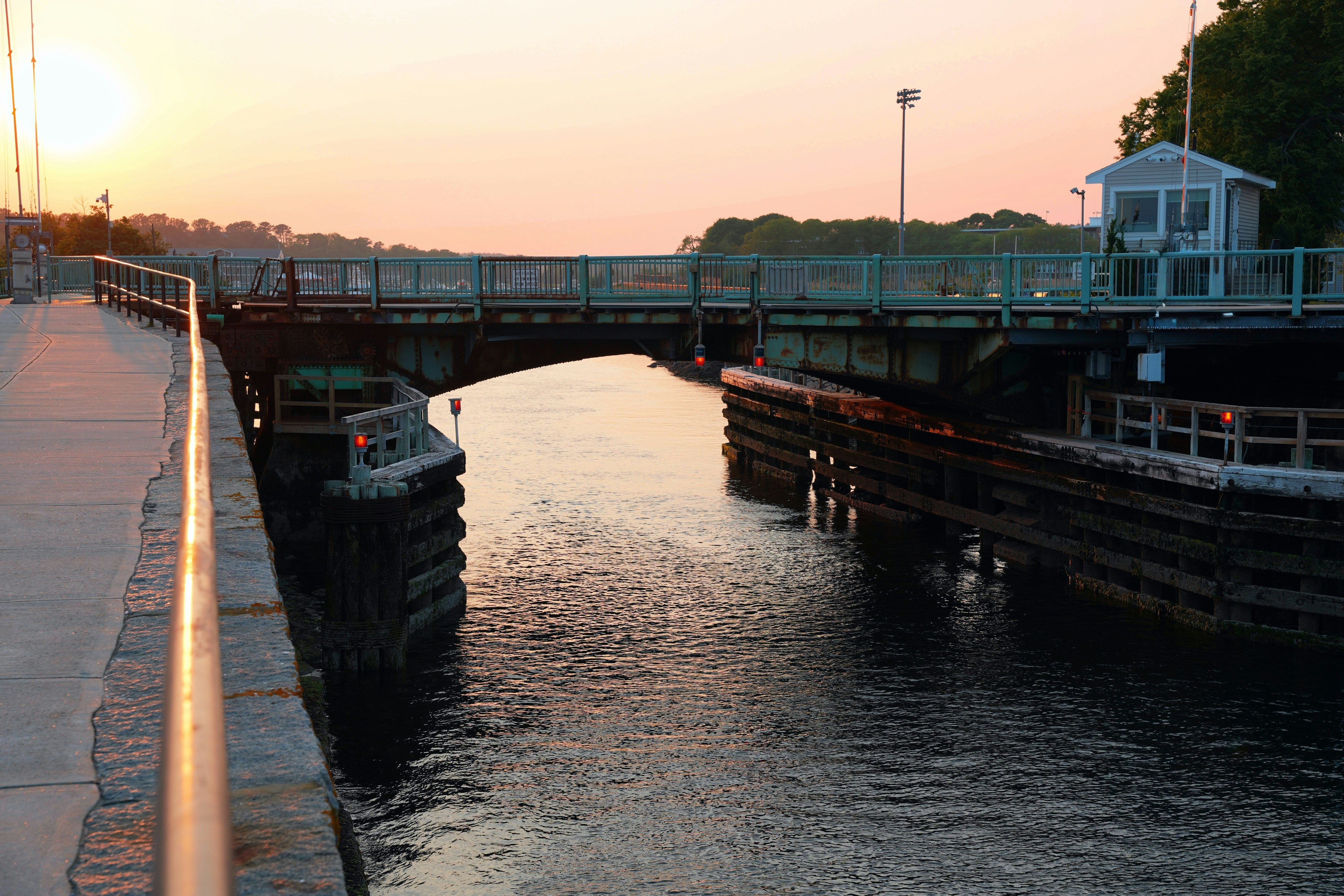 Twilight Reflections at the Bridge