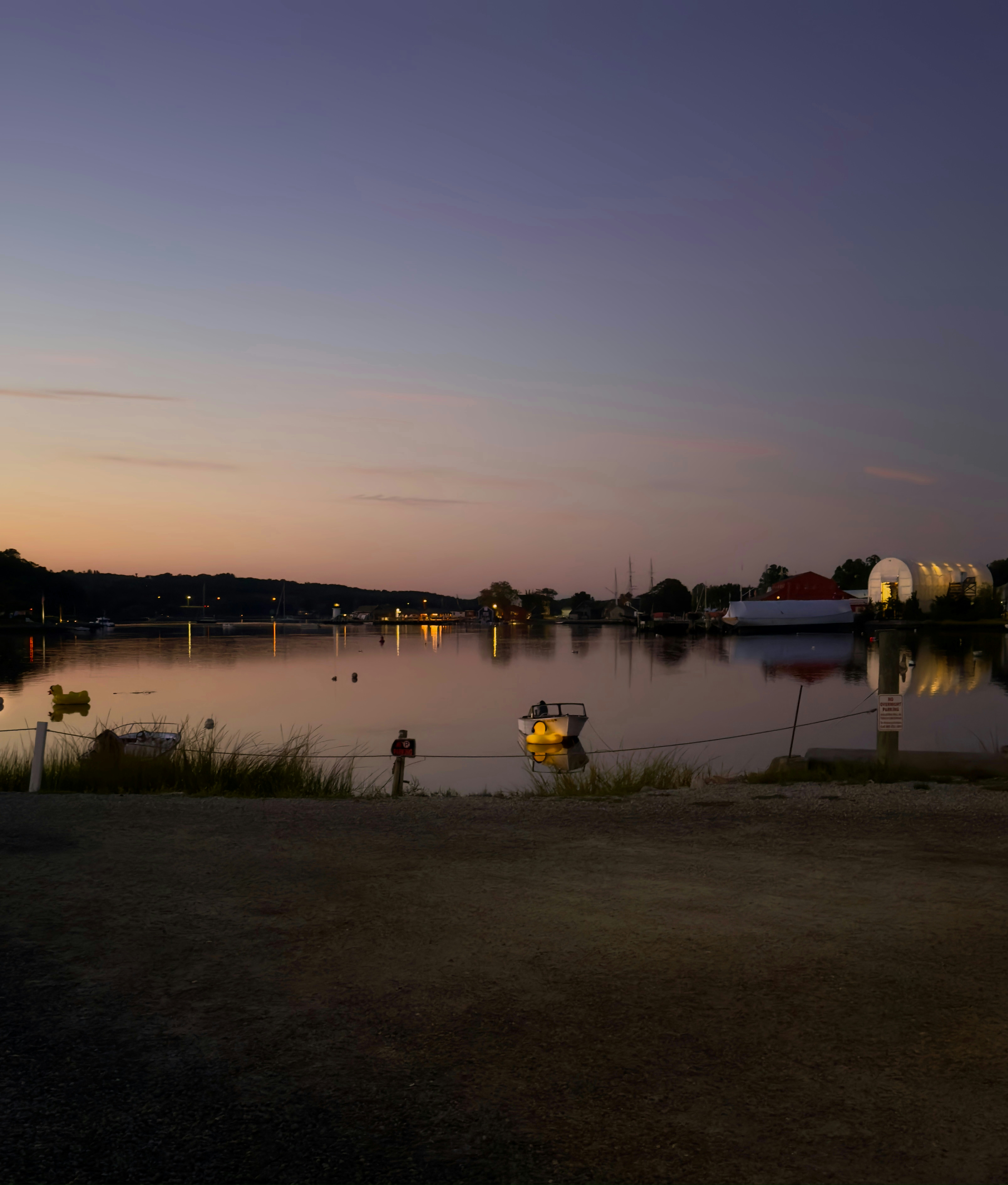 Twilight Reflections on Still Waters