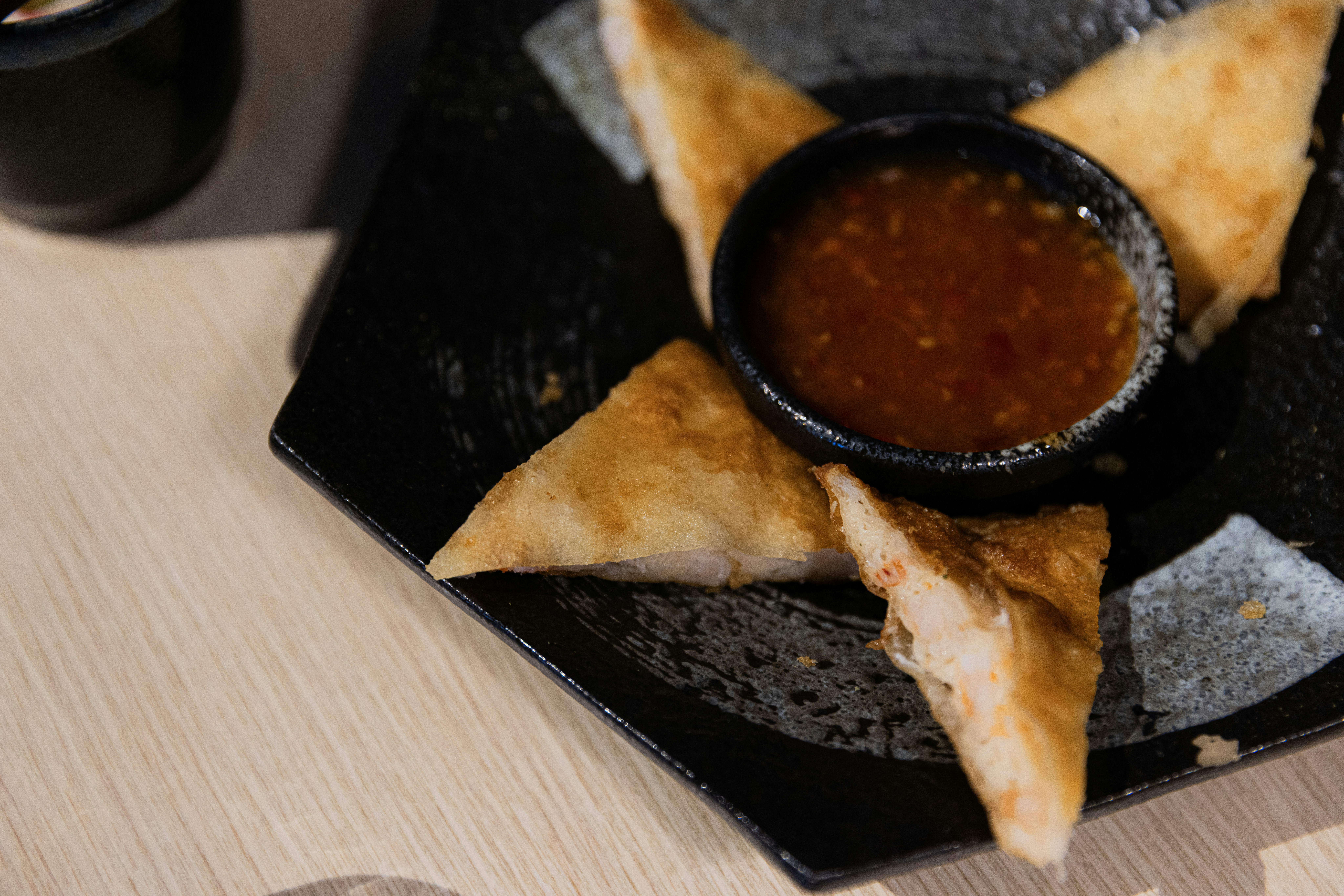 Triangular Delights: A Culinary Presentation