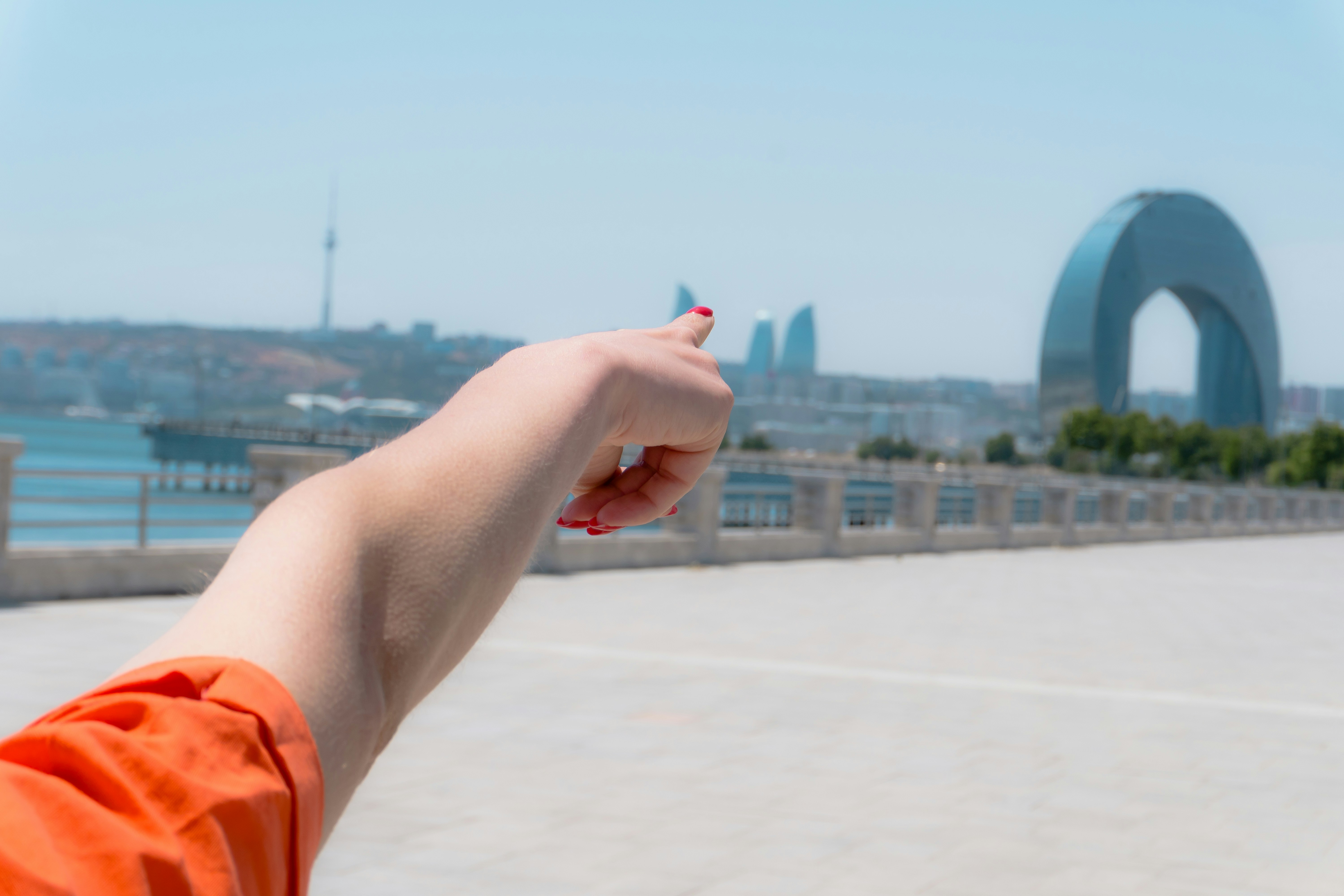 Outstretched Orange on the Waterfront: Framing a Modern Arch