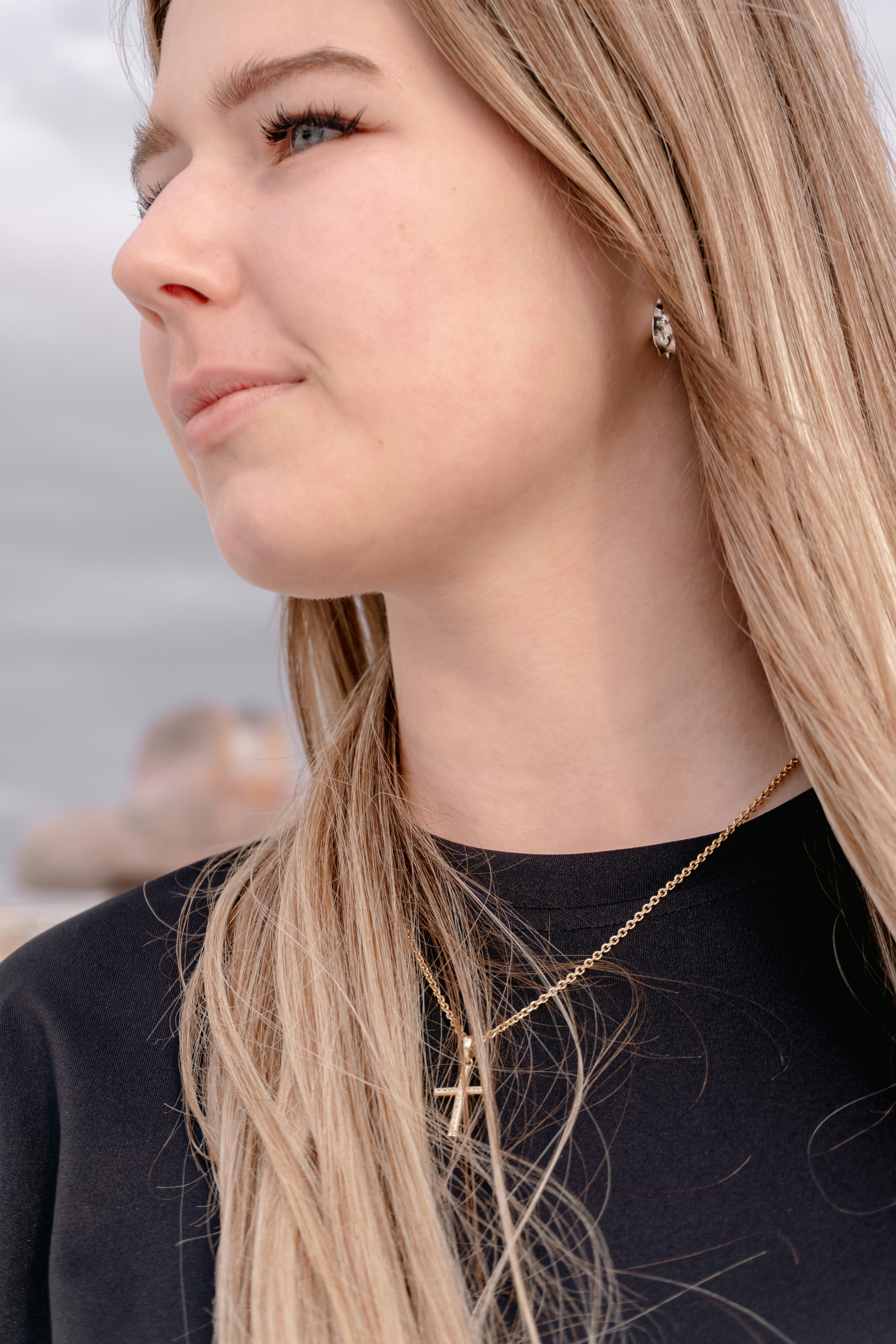 Profile in Soft Light: A Quiet Portrait by the Sea