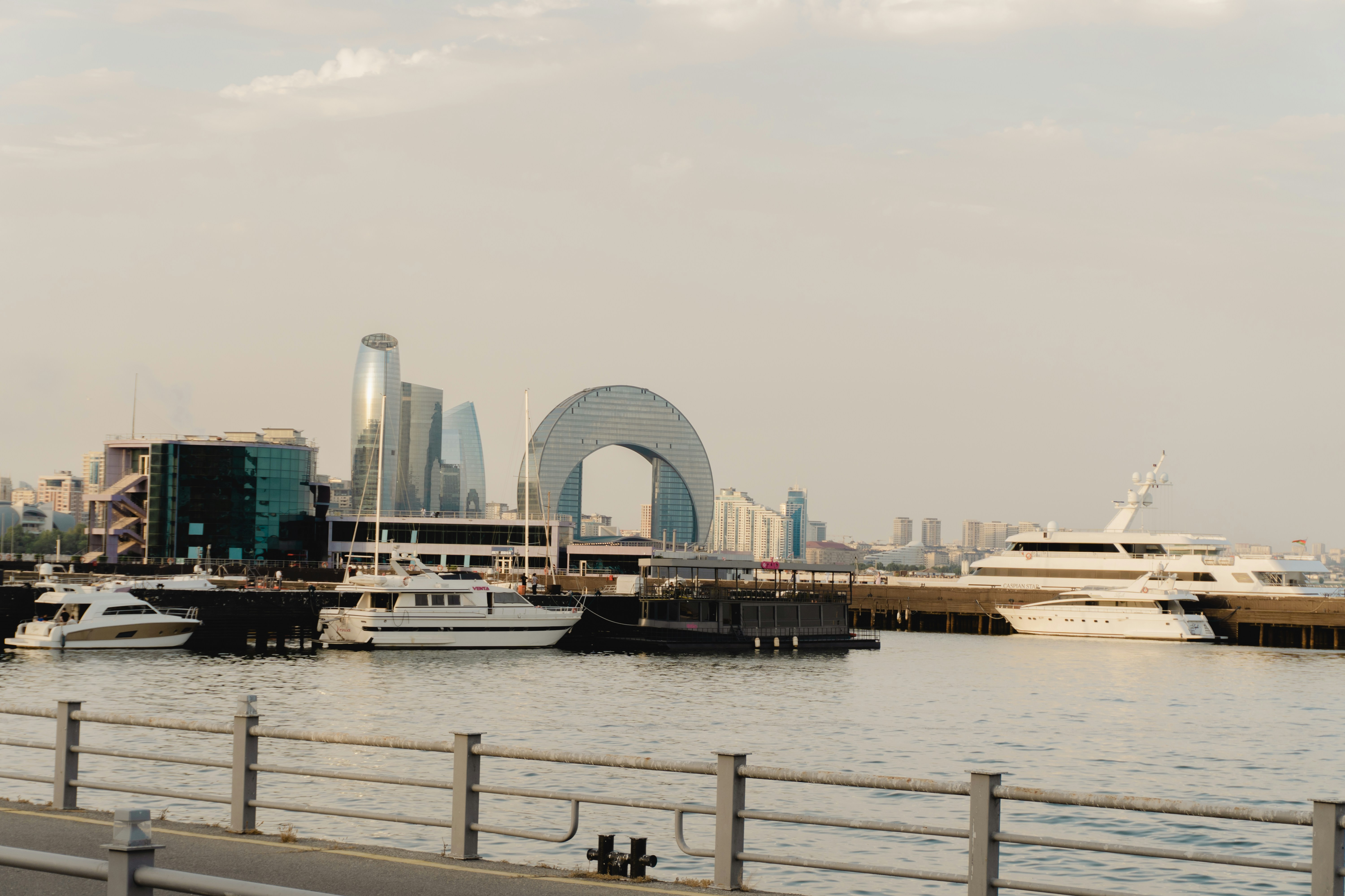 Harbor Reflections: A Modern Maritime Scene