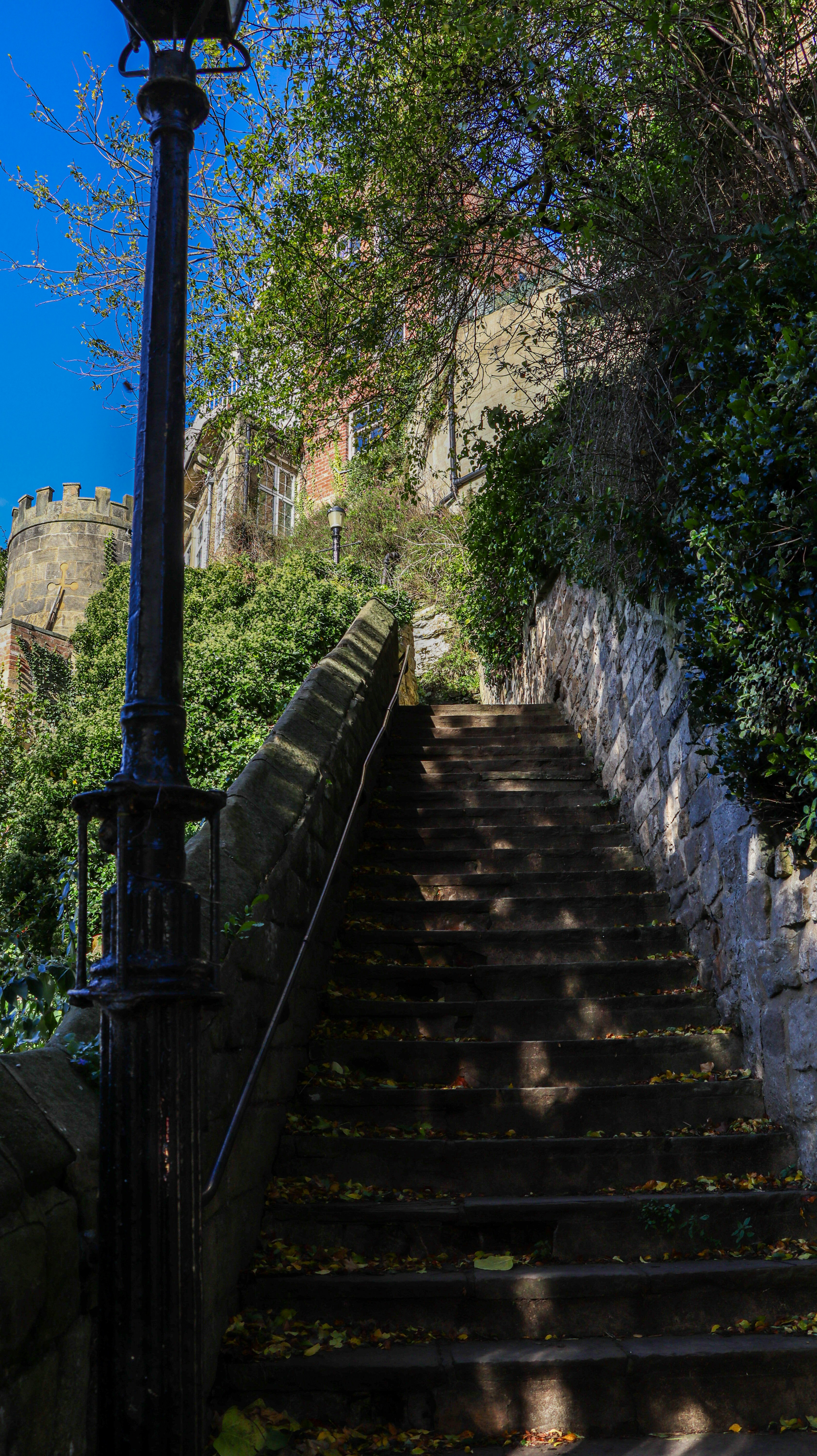 Old stone staircase Knaresborough