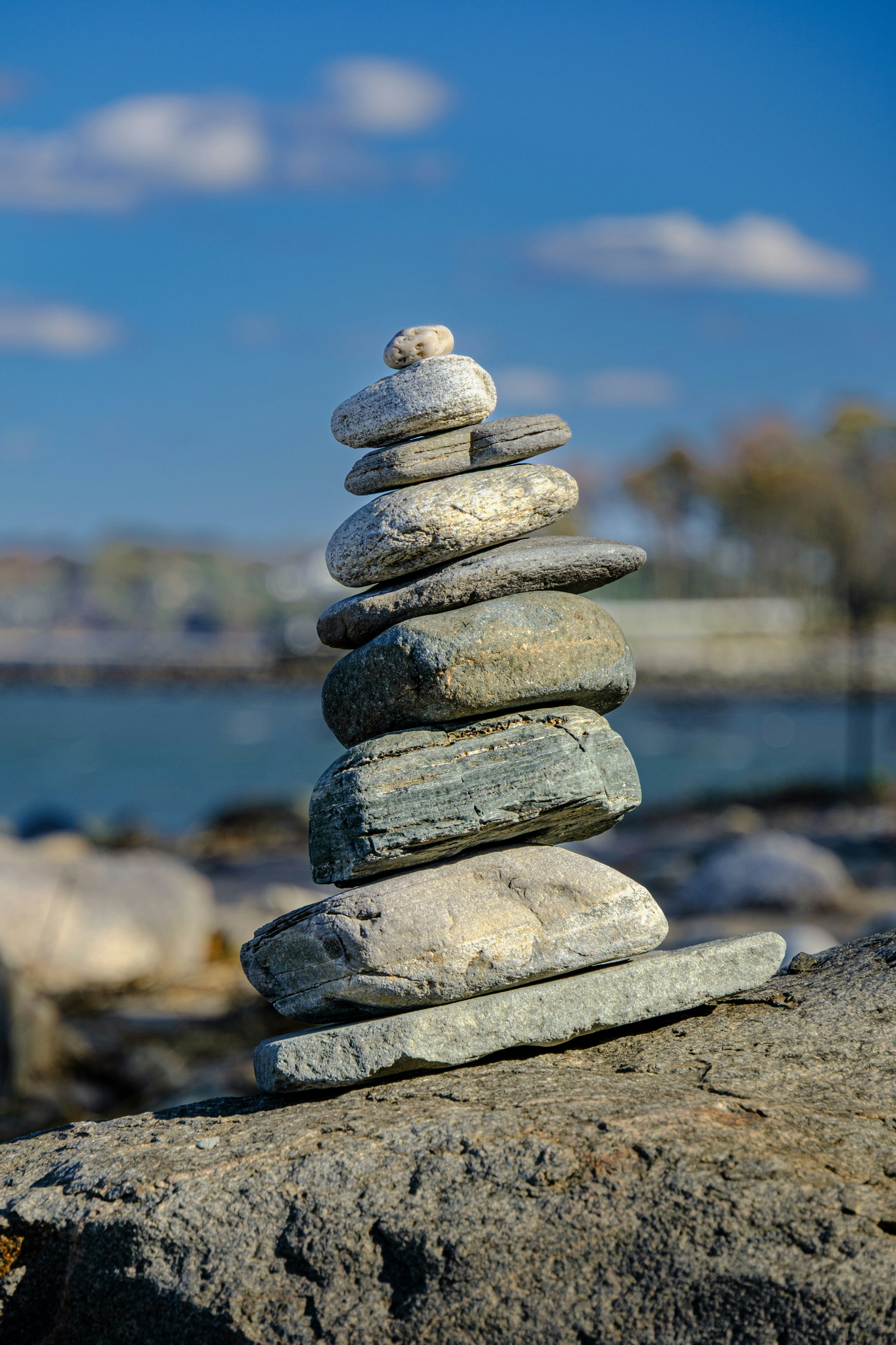 Rocks stacked upon rocks