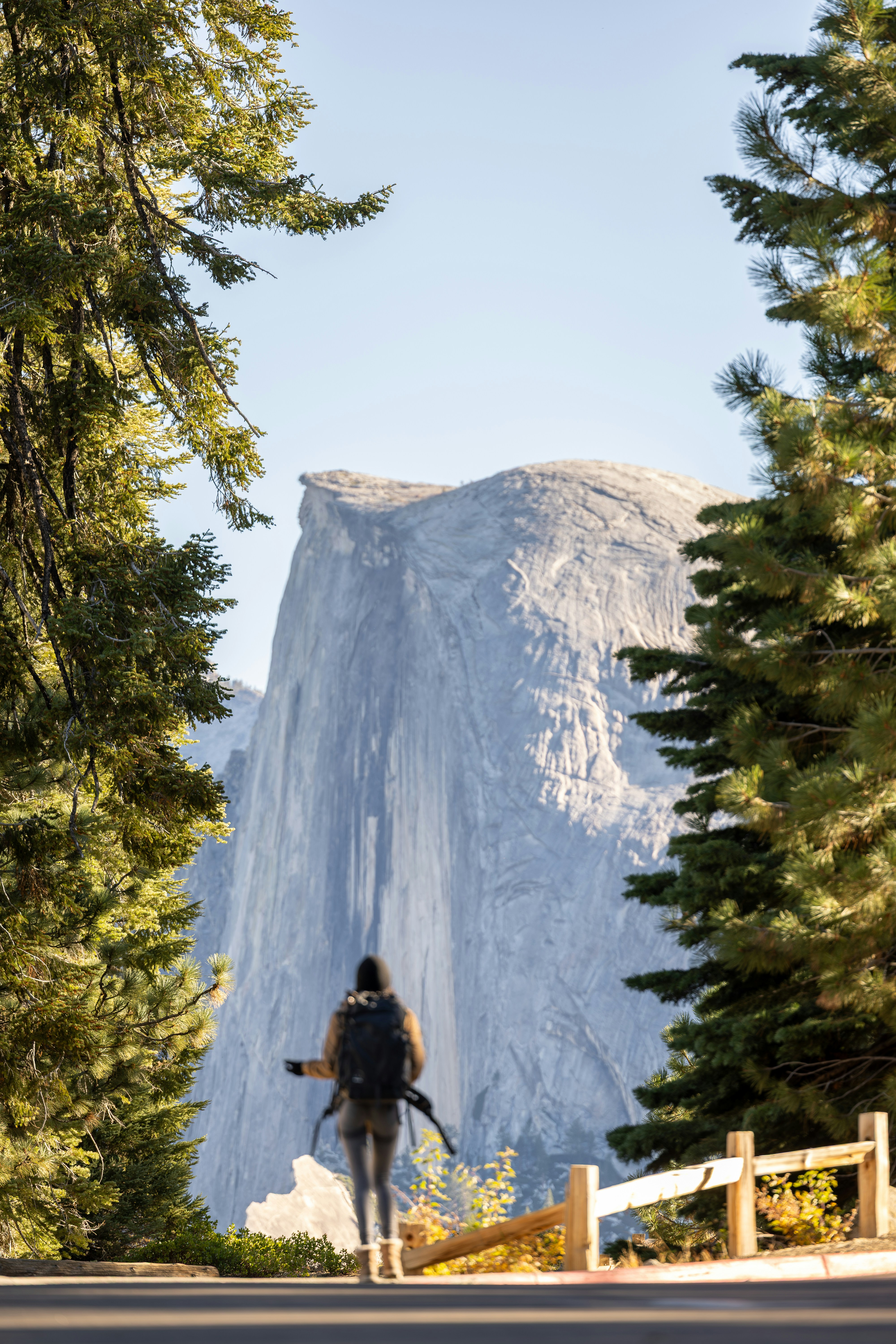 Gaze Across Granite: A Hiker’s Quiet Moment at Yosemite