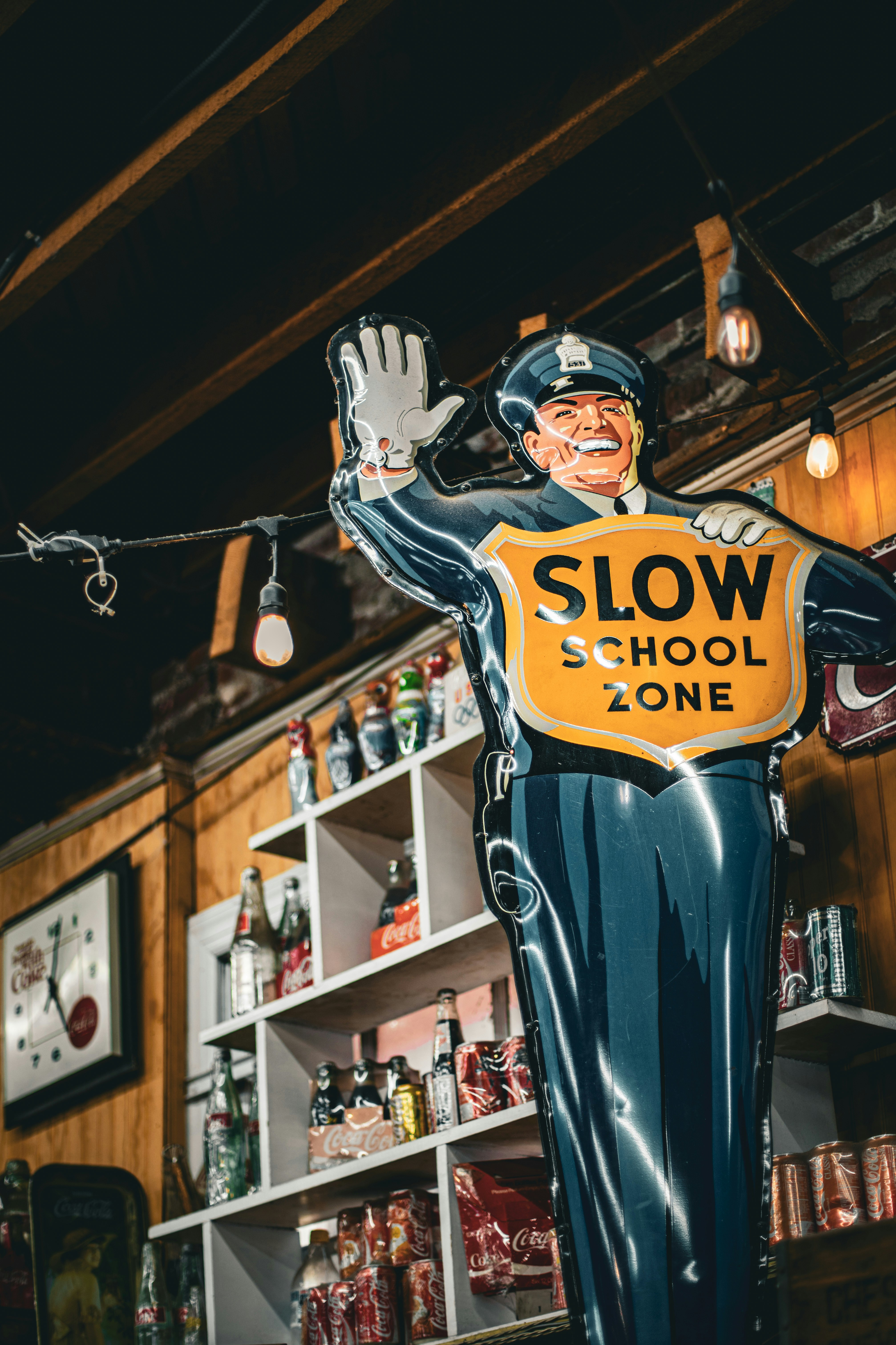The Slow School Zone Sentinel: A Retro-Bar Portrait