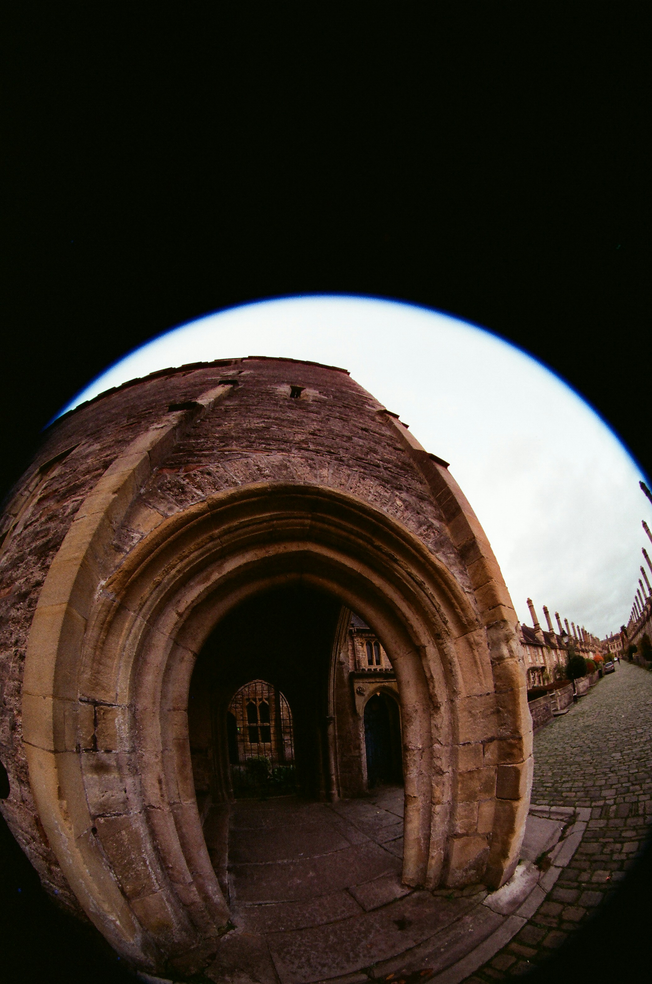 Arched stone passageway in old building photo – Free Film photography ...