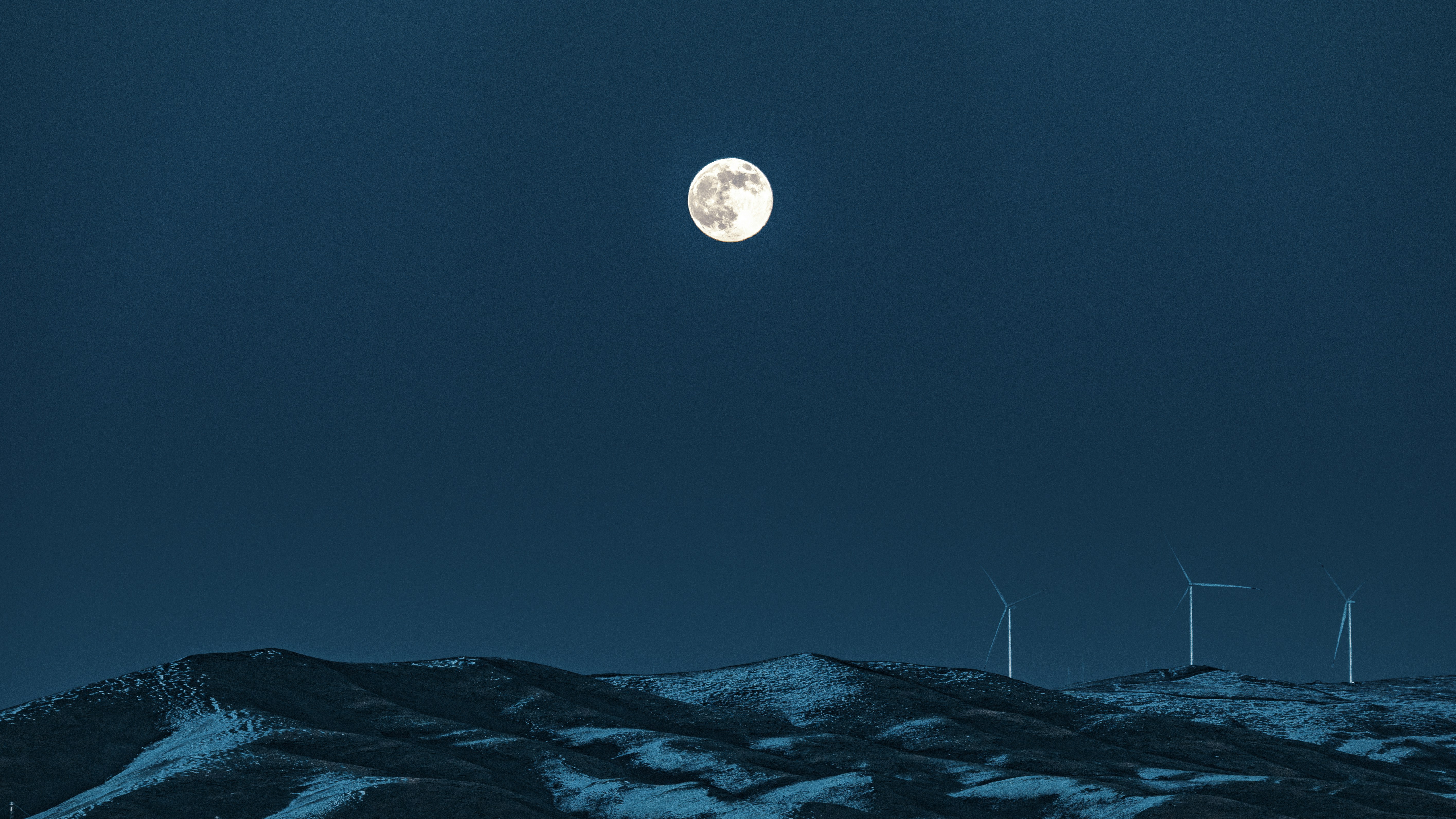 moon over plateau