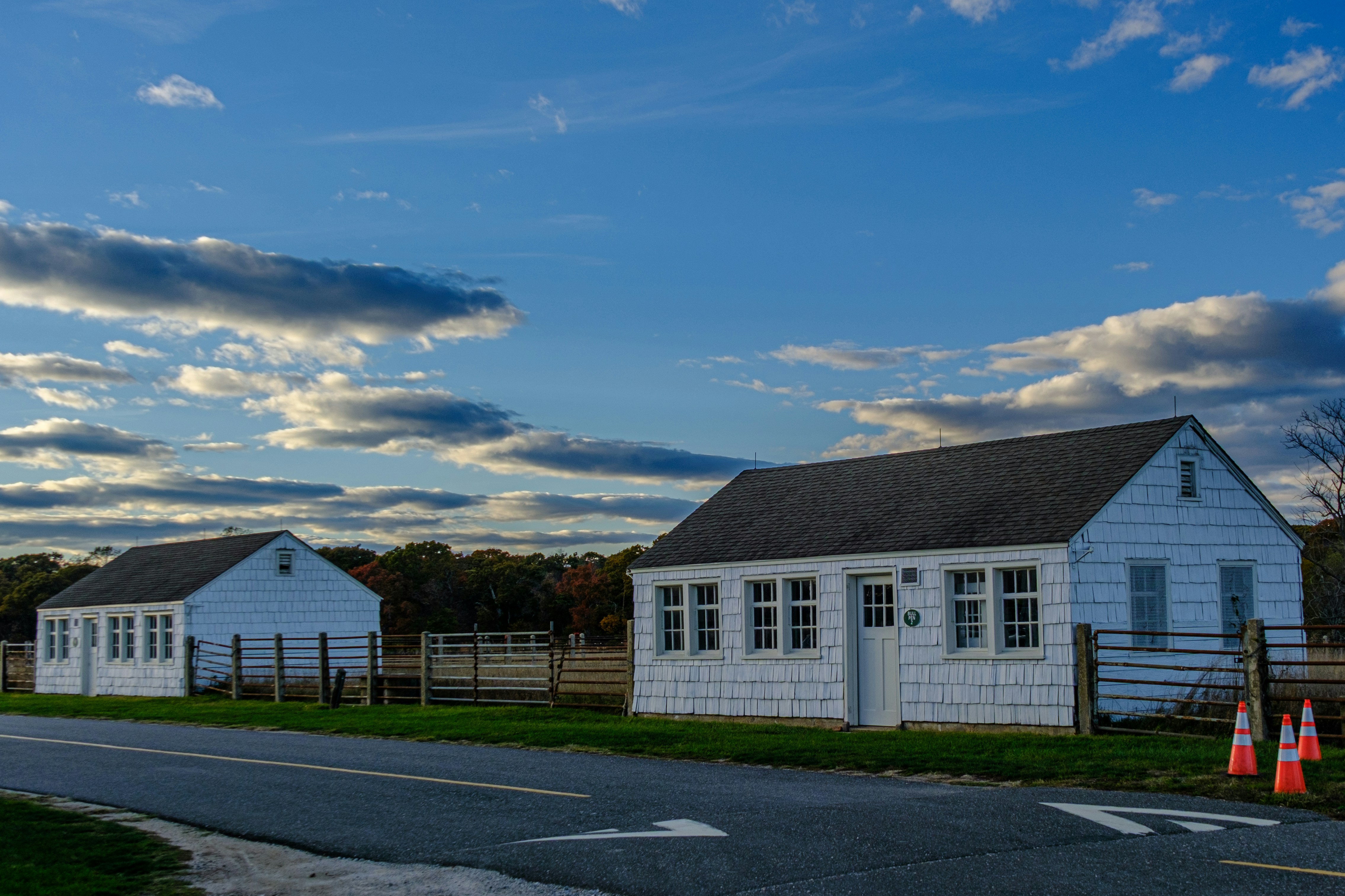 two white houses
