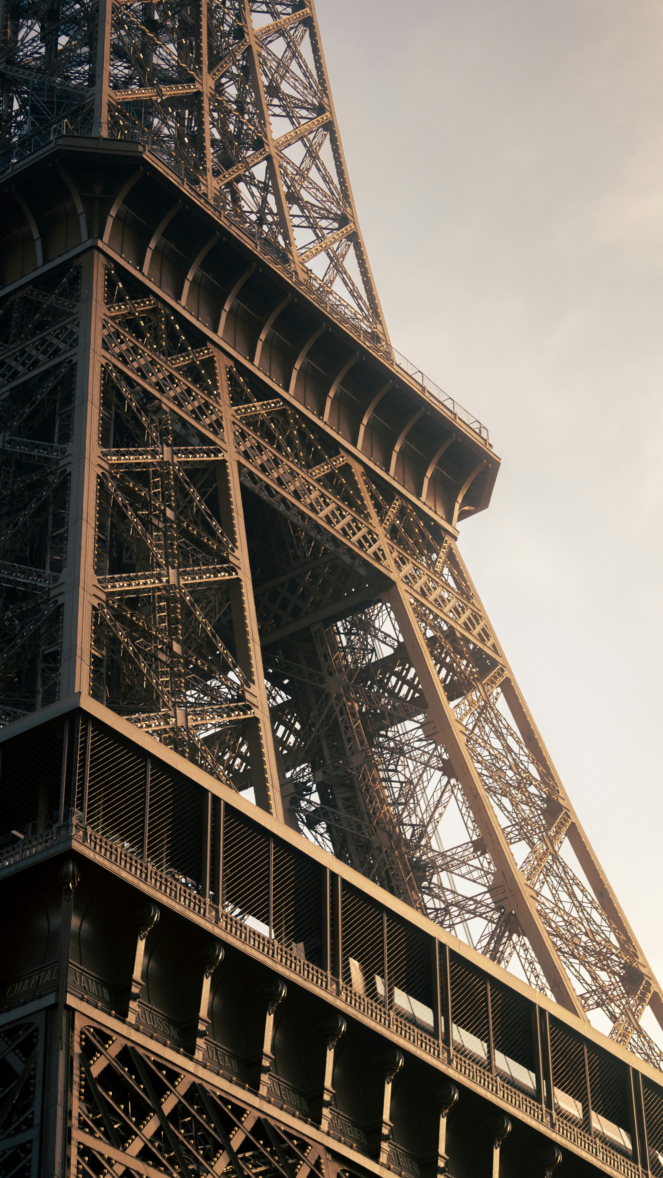 Iron Lattice in Sunset Light: The Eiffel Frame