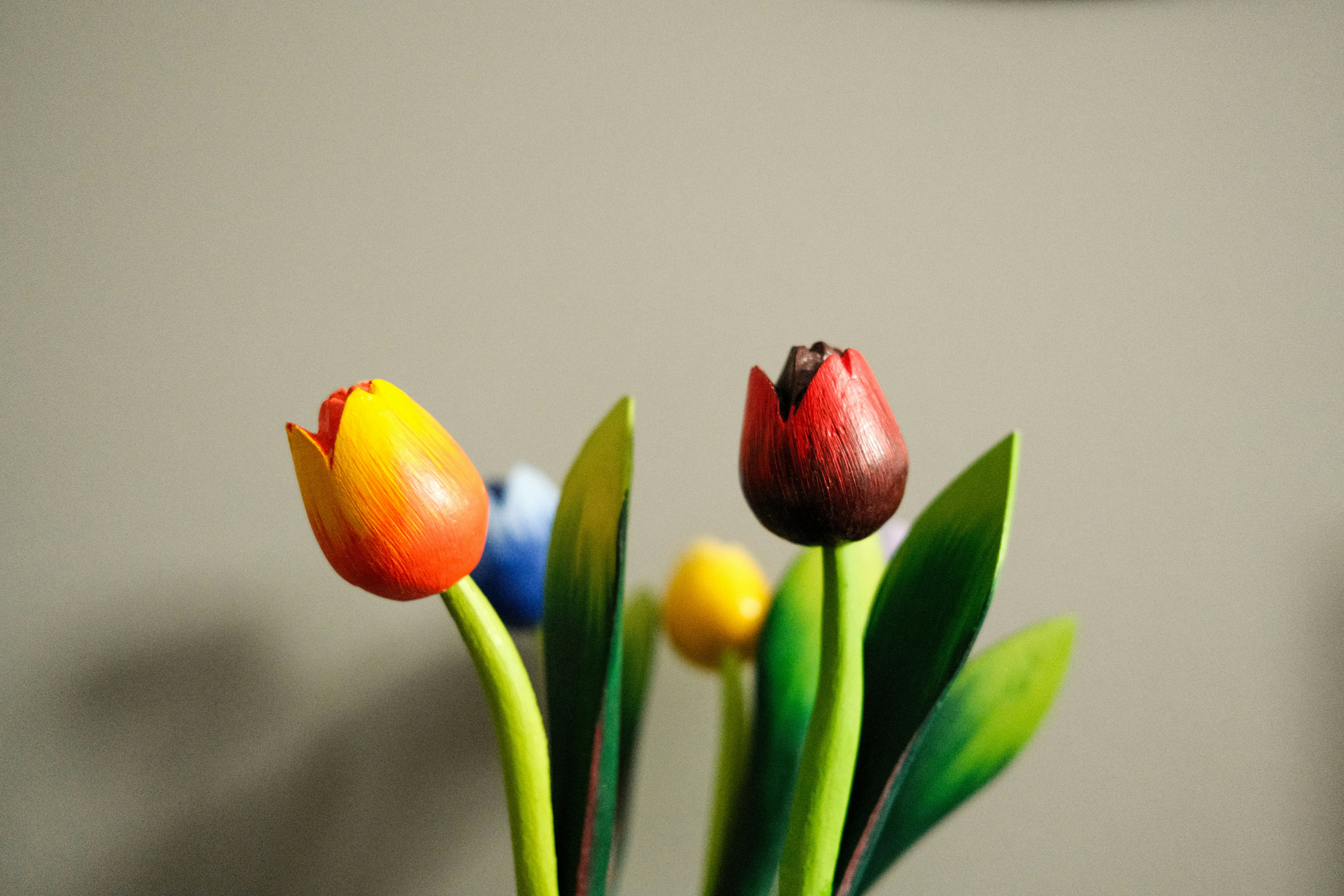  Amber Tulip in Focus: A Quiet Portrait of Spring
