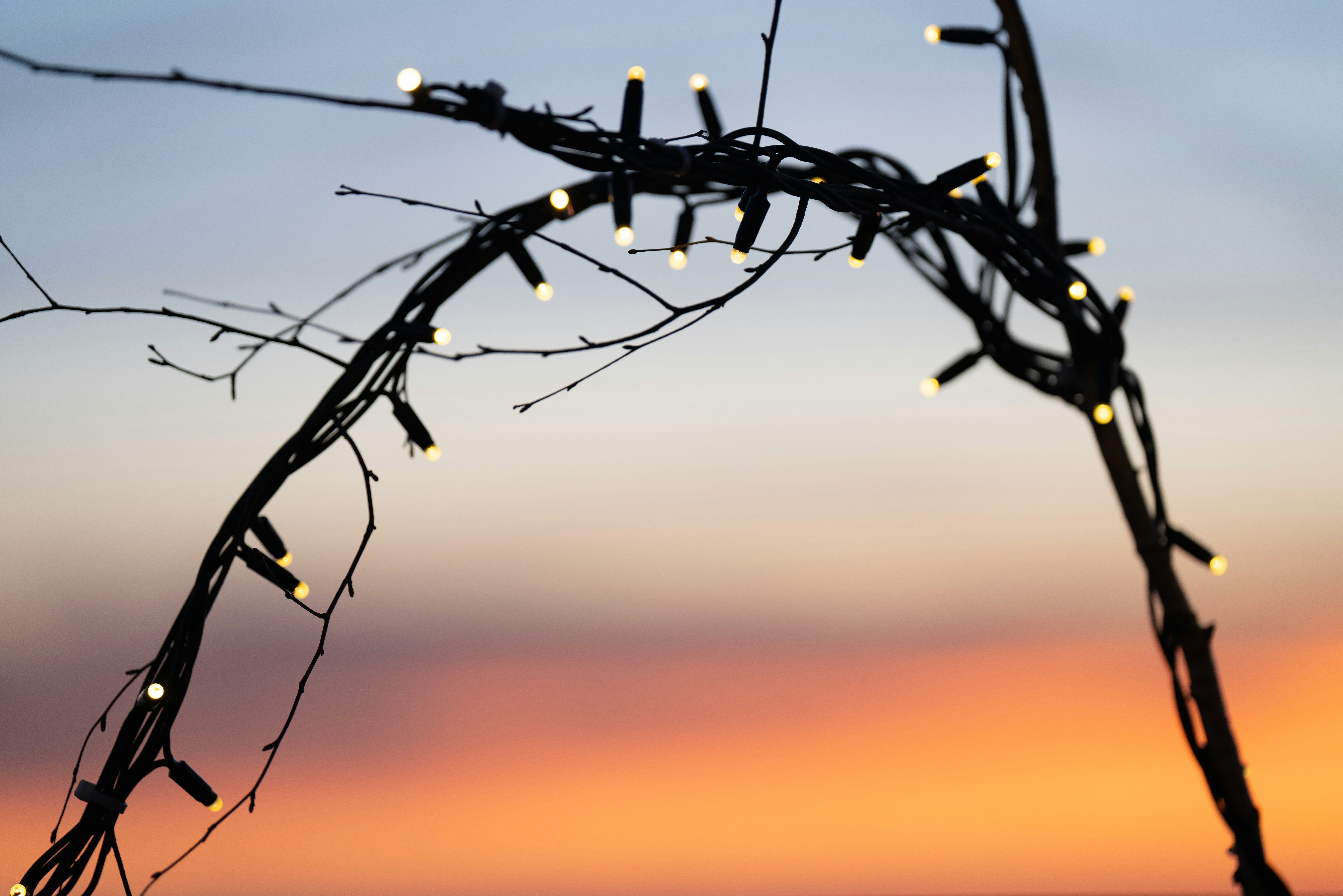 Twilight Arch of Warm Lights