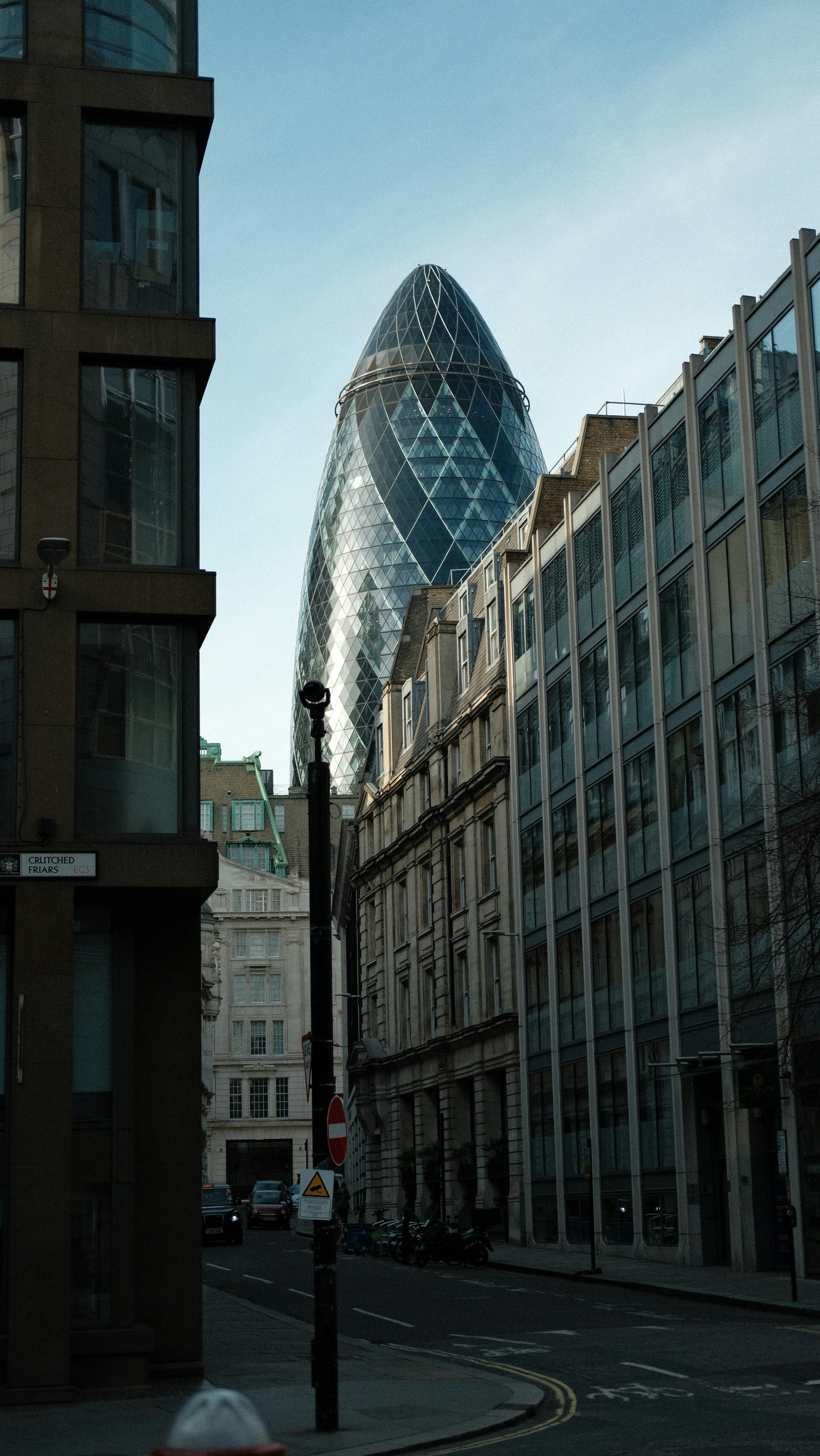 Glass Needle Over a Narrow London Street
