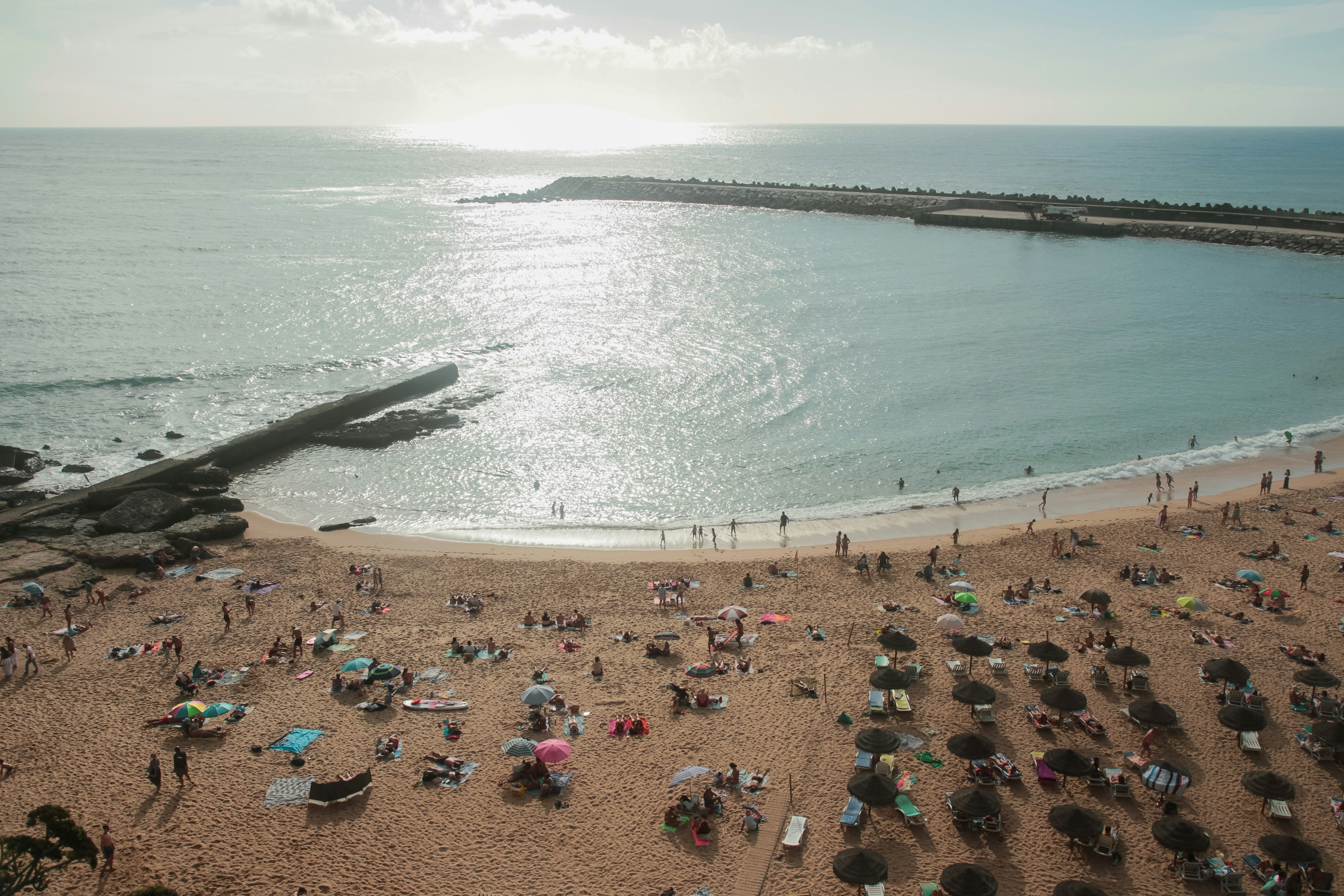 One of the favorite beach in Ericeira. This delightful coastal town located in the northwest of Lisbon (Portugal) is famous for its unique blend of a traditional Portuguese fishing village and a European surfing capital.