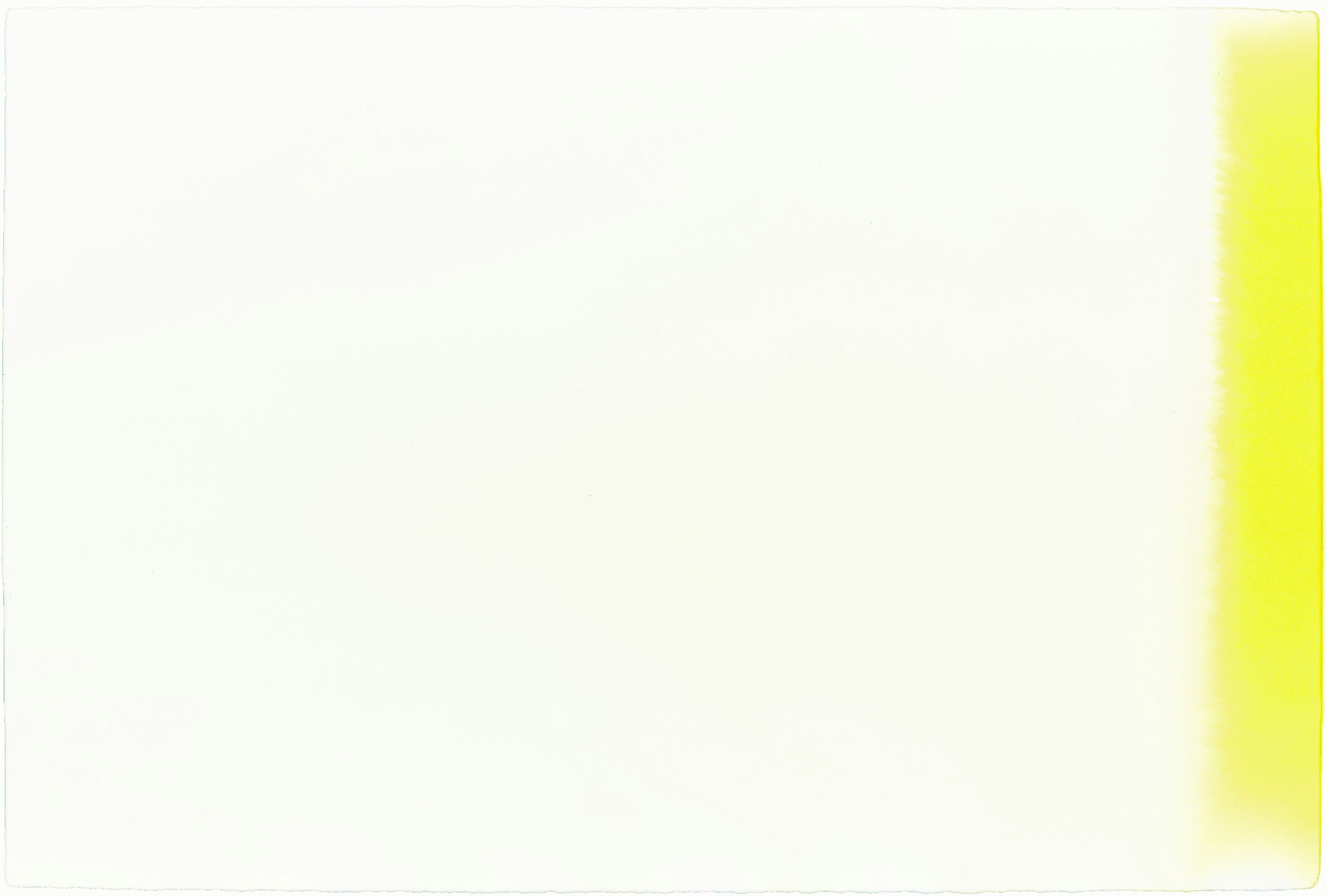 Edge Margin: The Quiet Yellow Framing a Blank Space