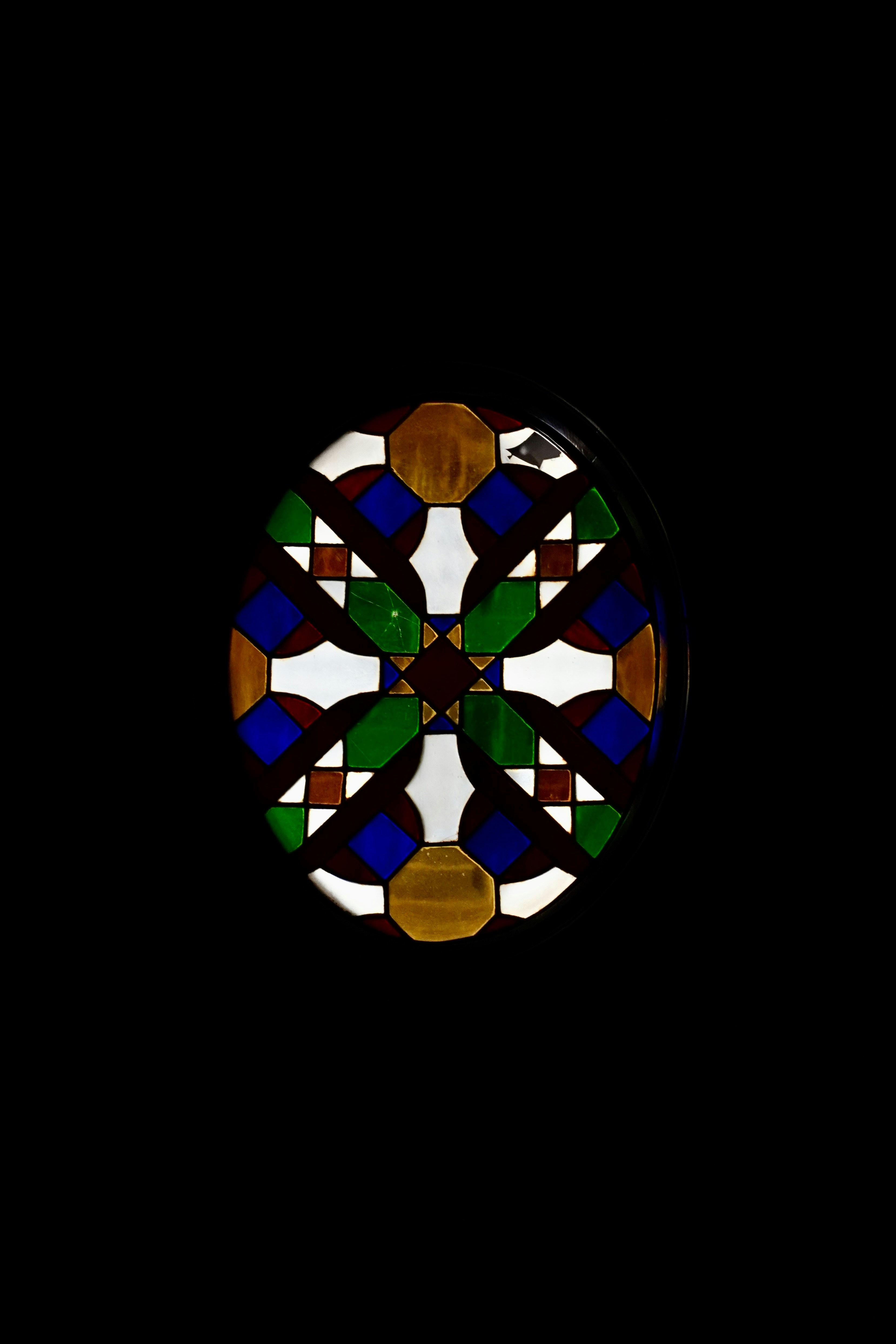 Kaleidoscopic Circle: Symmetry in Stained Glass