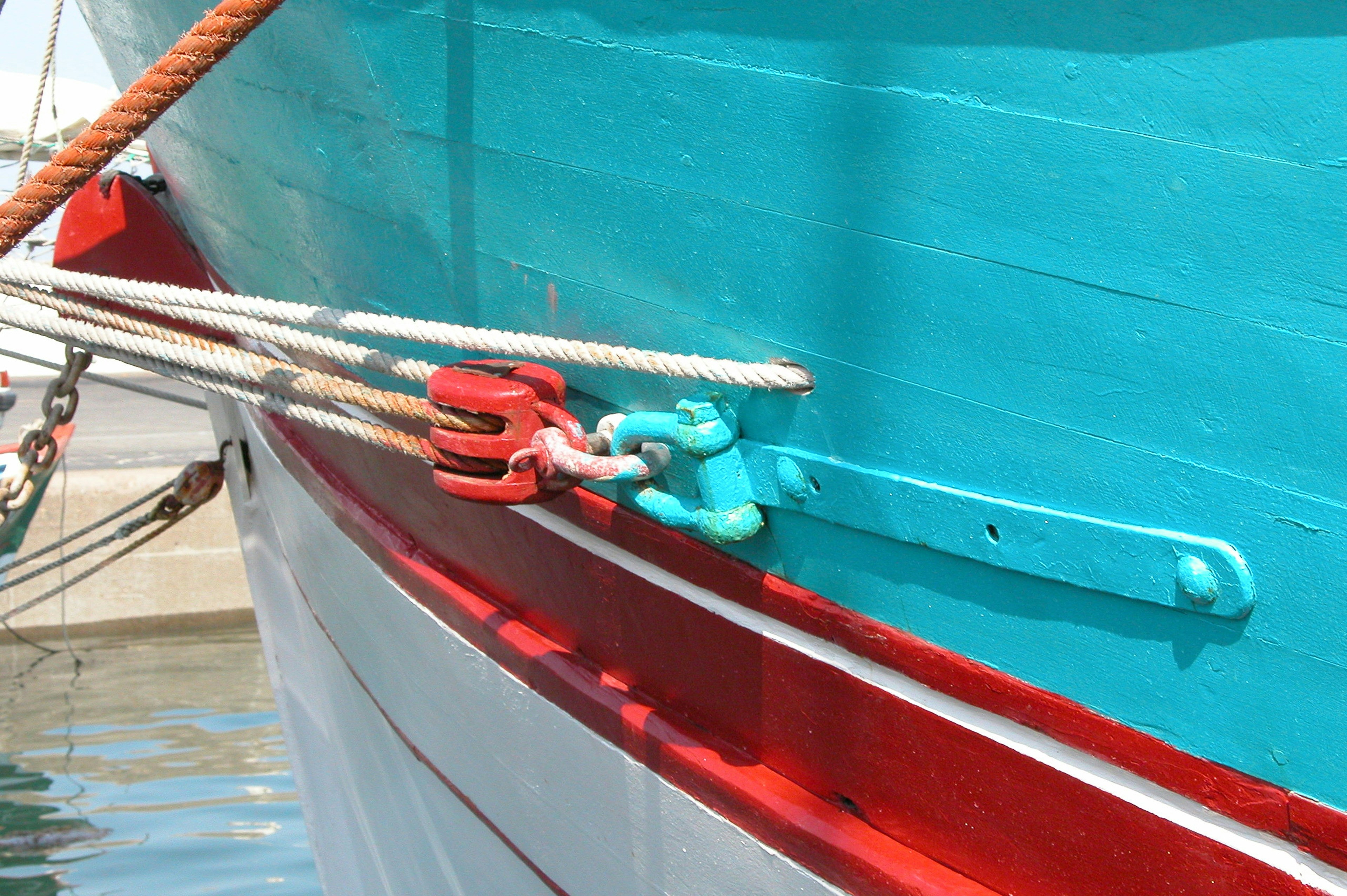 Proue de bateau de pêche