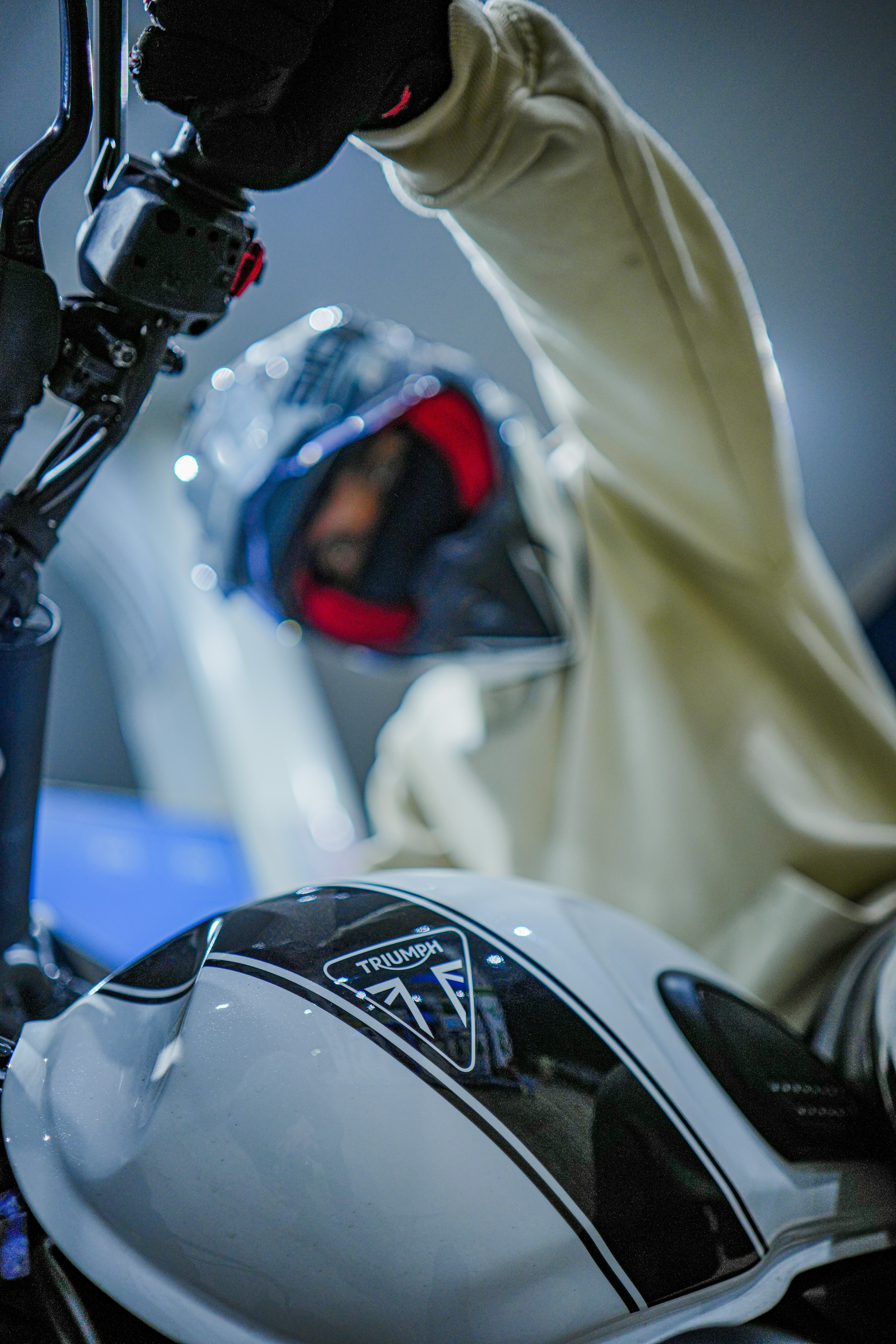 Triumph Badge Close-Up: Craft, Grip, and Gleam