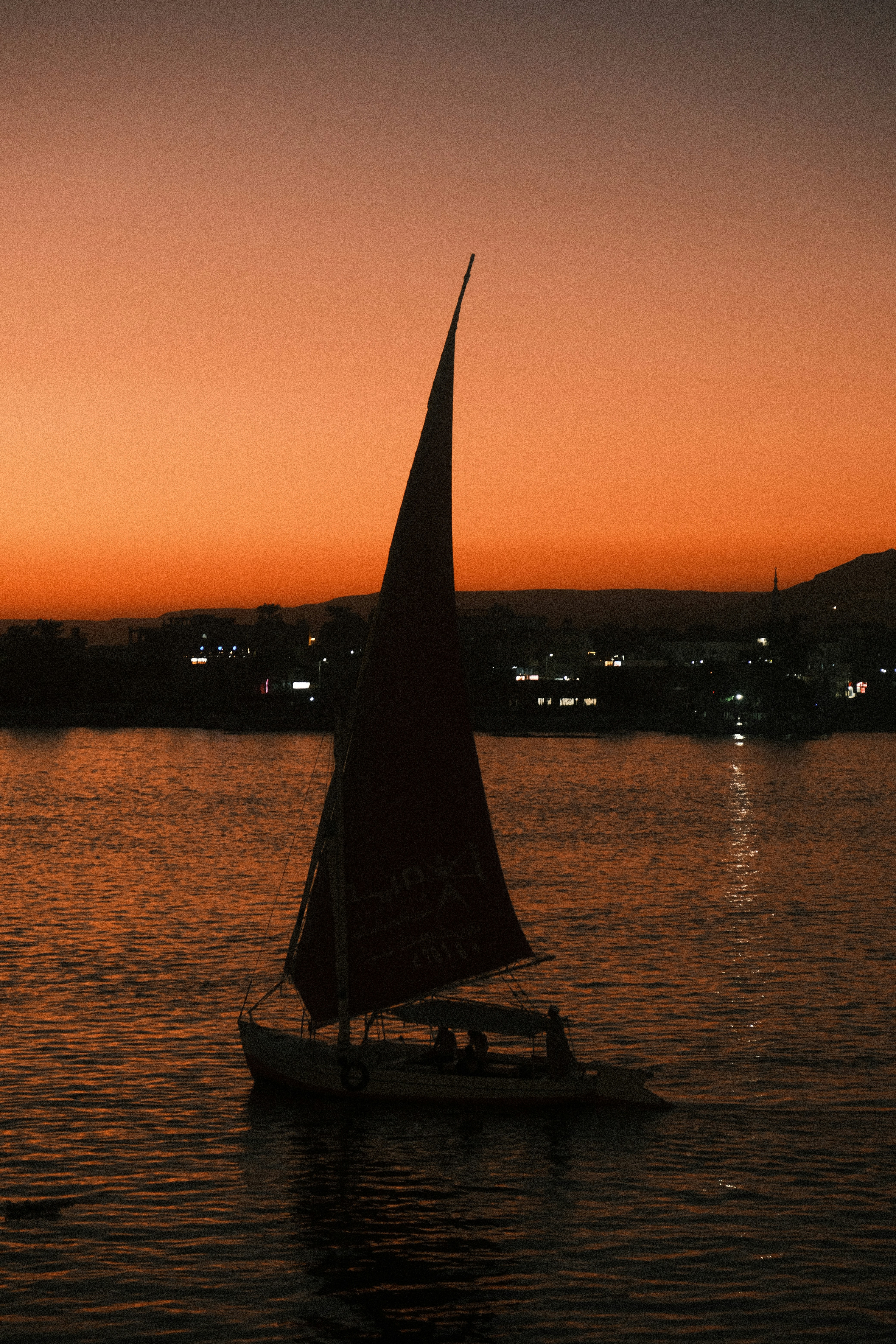 sailboat on the nile river