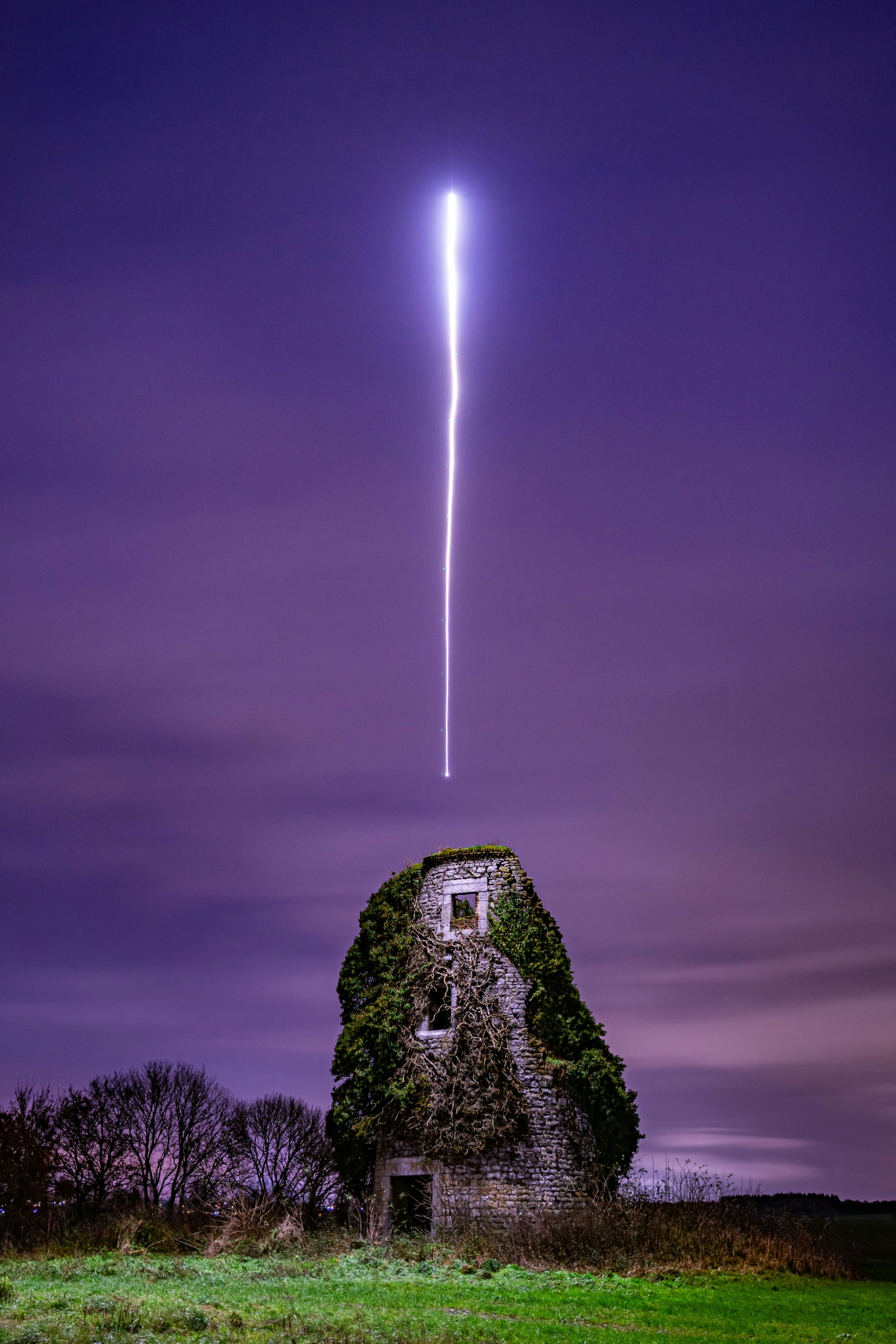 Ivy-Covered Ruin and the Skyward Beacon