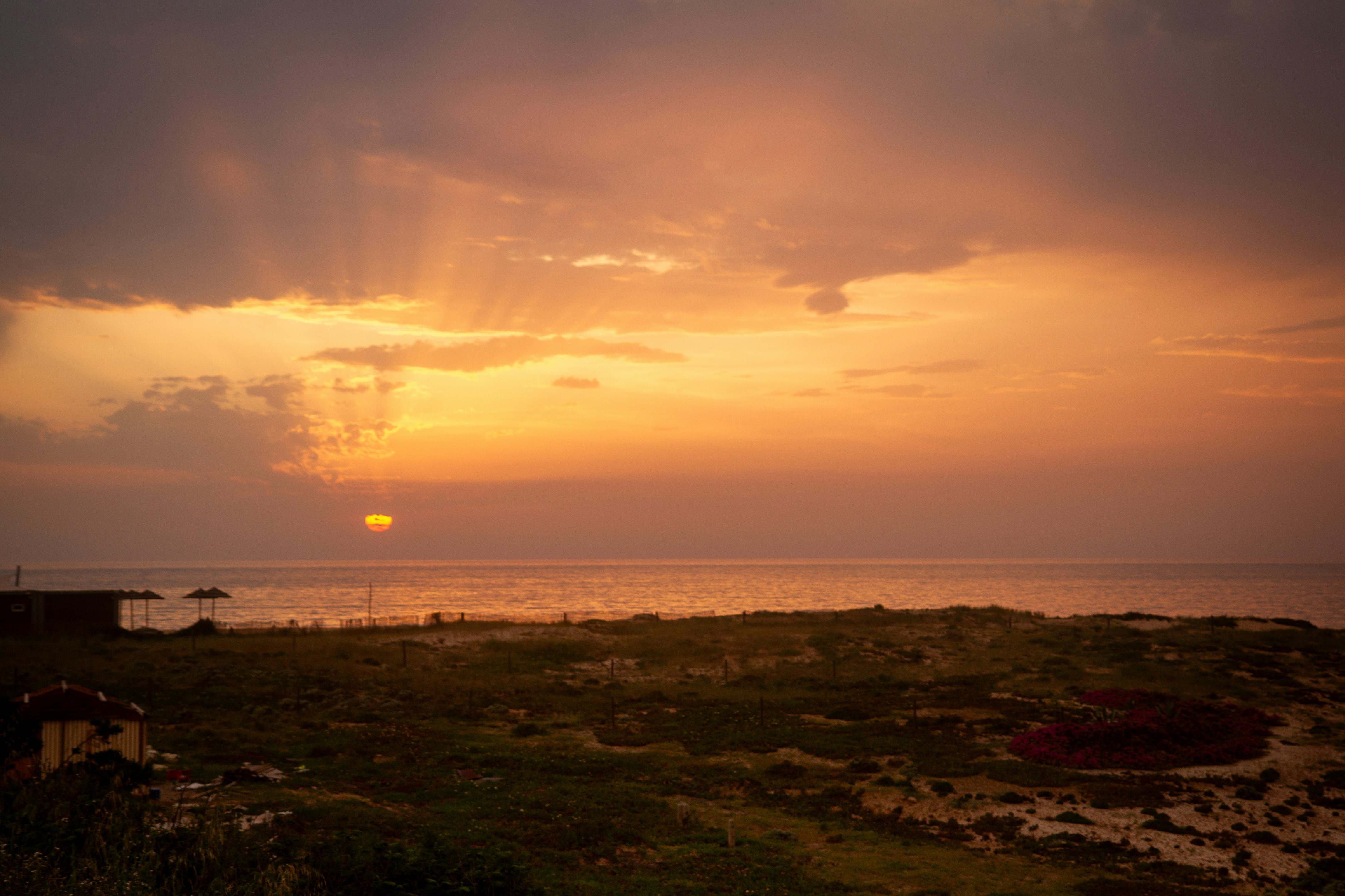 Horizon Ember: A Quiet Beach Sunset