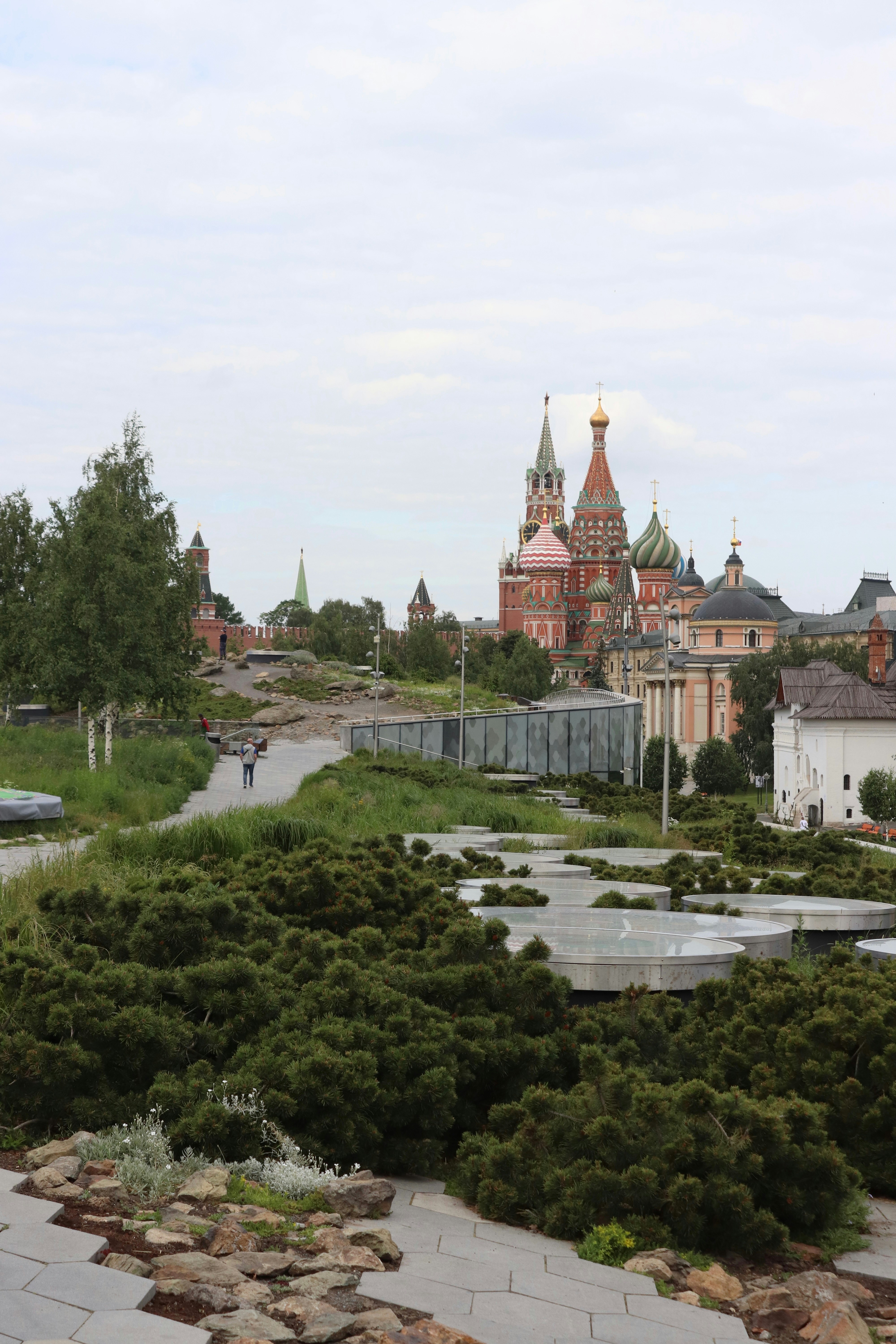 Garden Corridor toward the Onion-Domed Skyline
