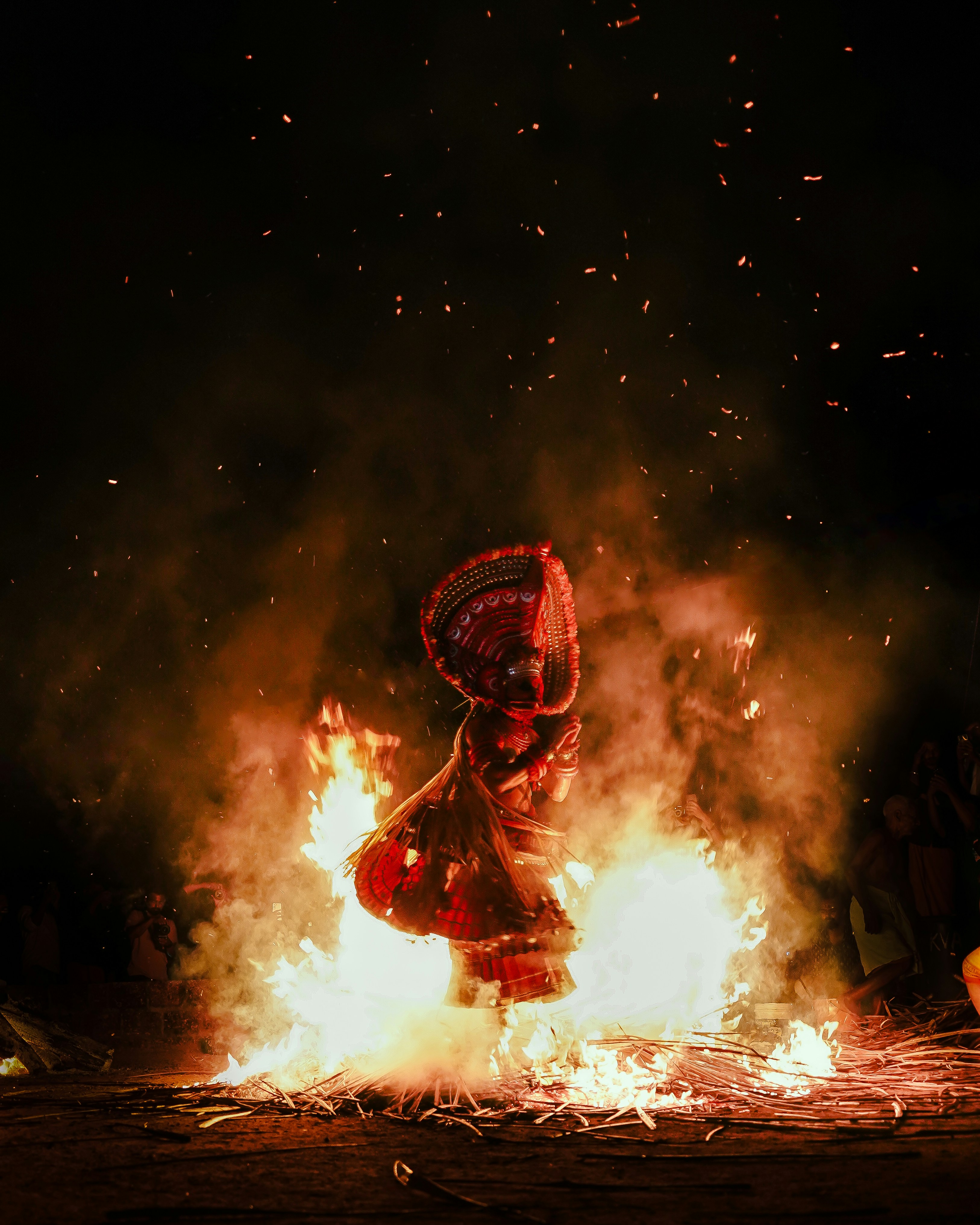 Ember Dervish: A Dancer Surrounded by Nightfire