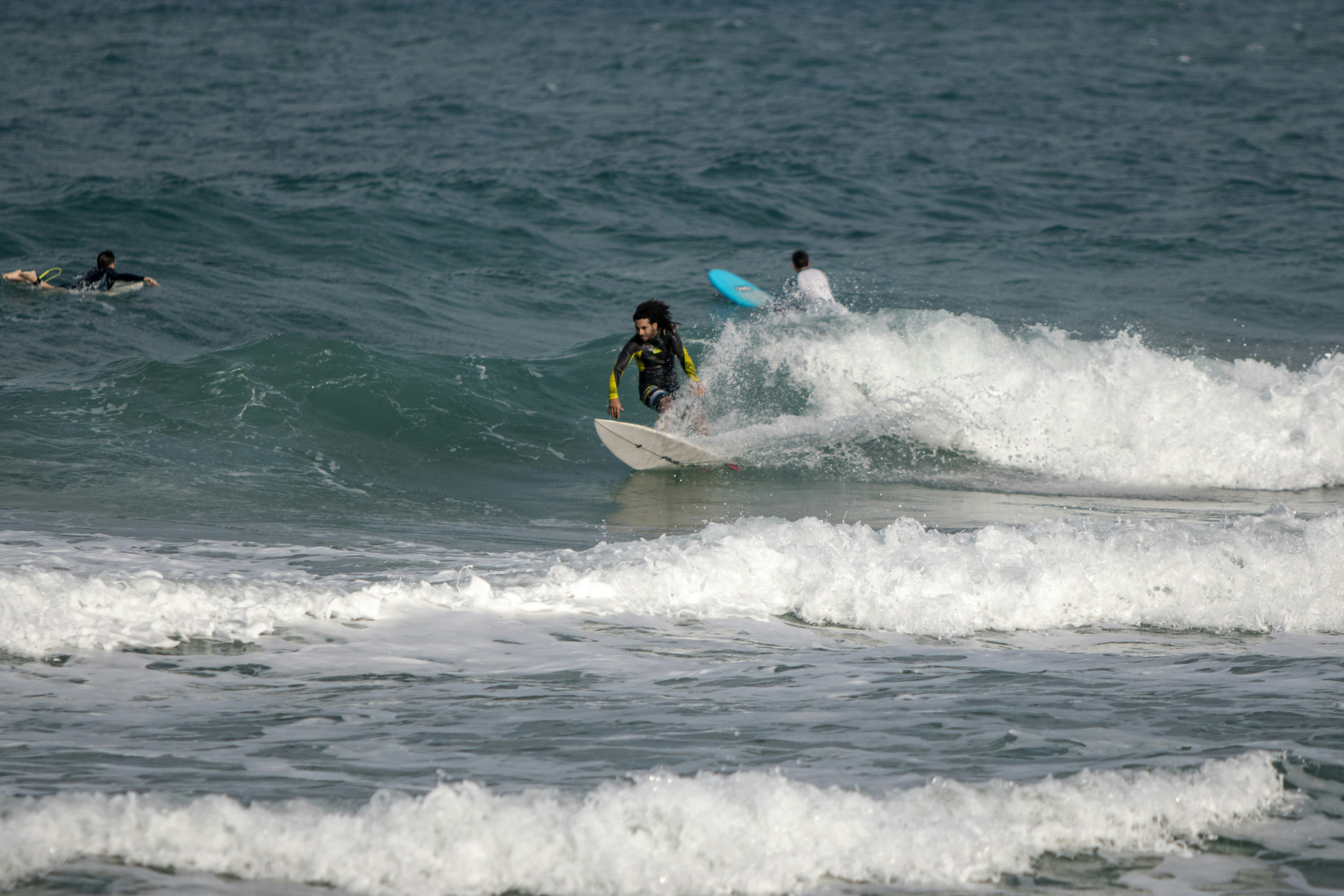 Carving the Crest: Surfer Harnesses a Breaking Wave