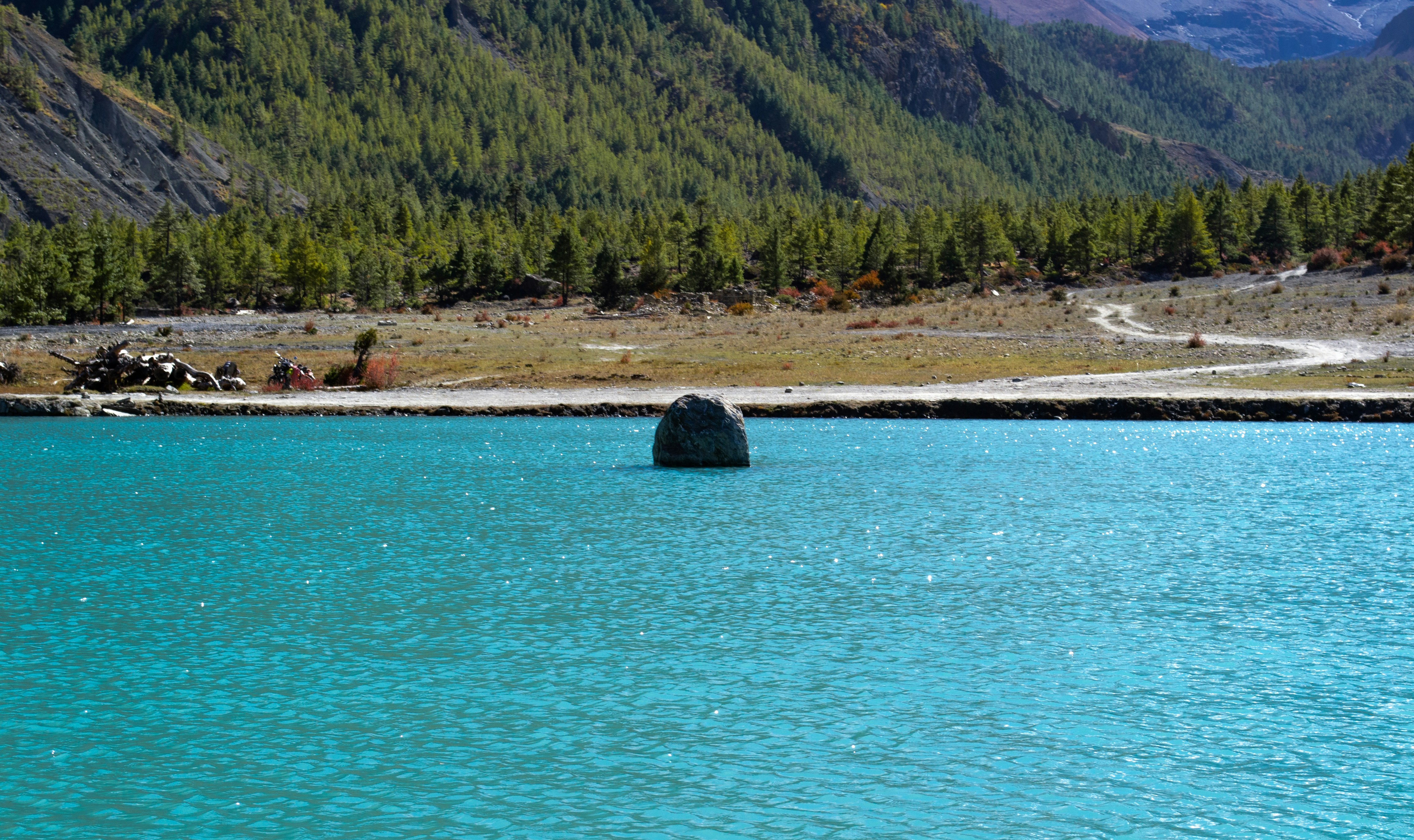 Blue Lake, Manang. (One of the most awesome view from here I'll never forget)