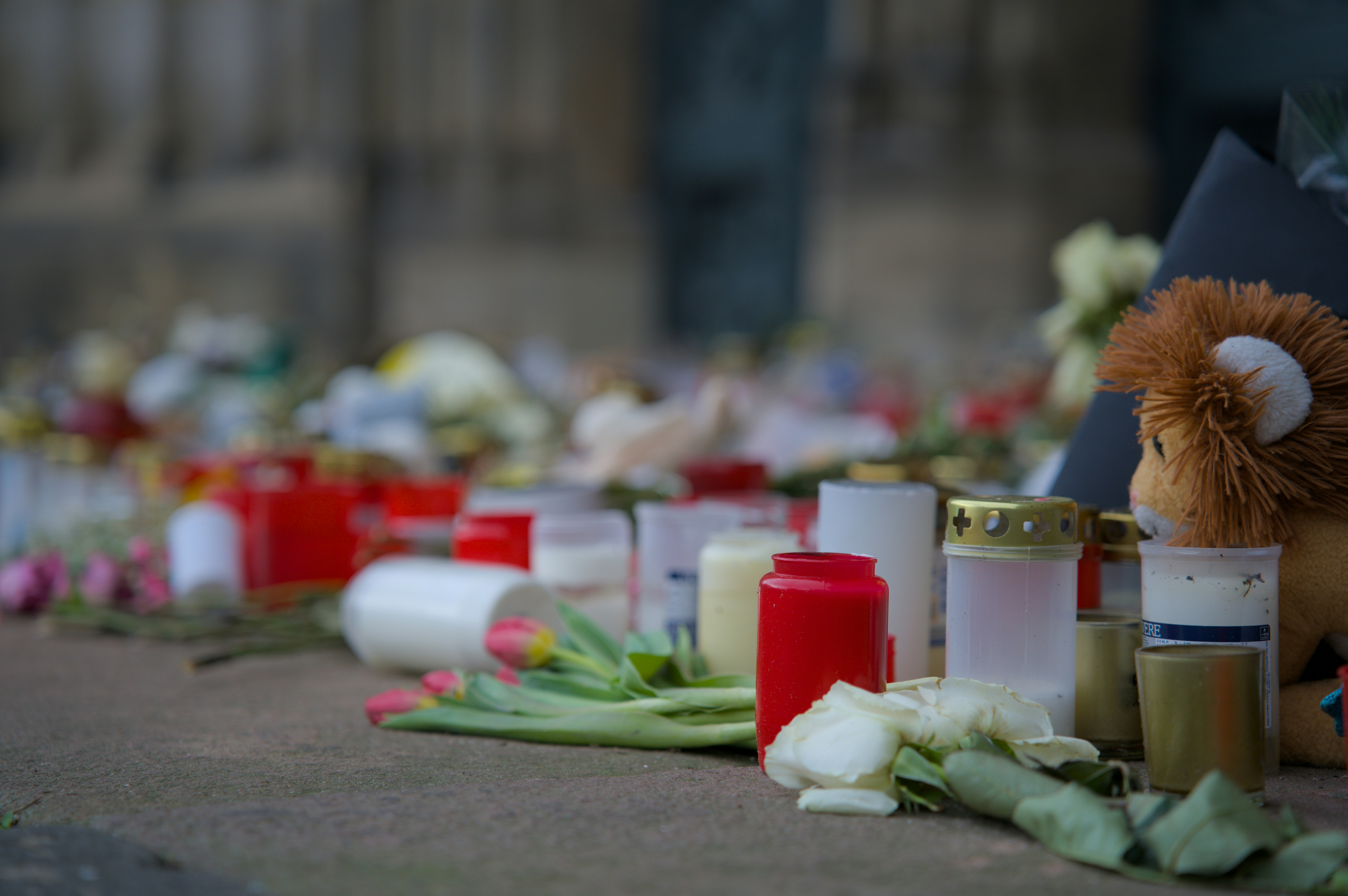 candles at the cathedral of Magdeburg