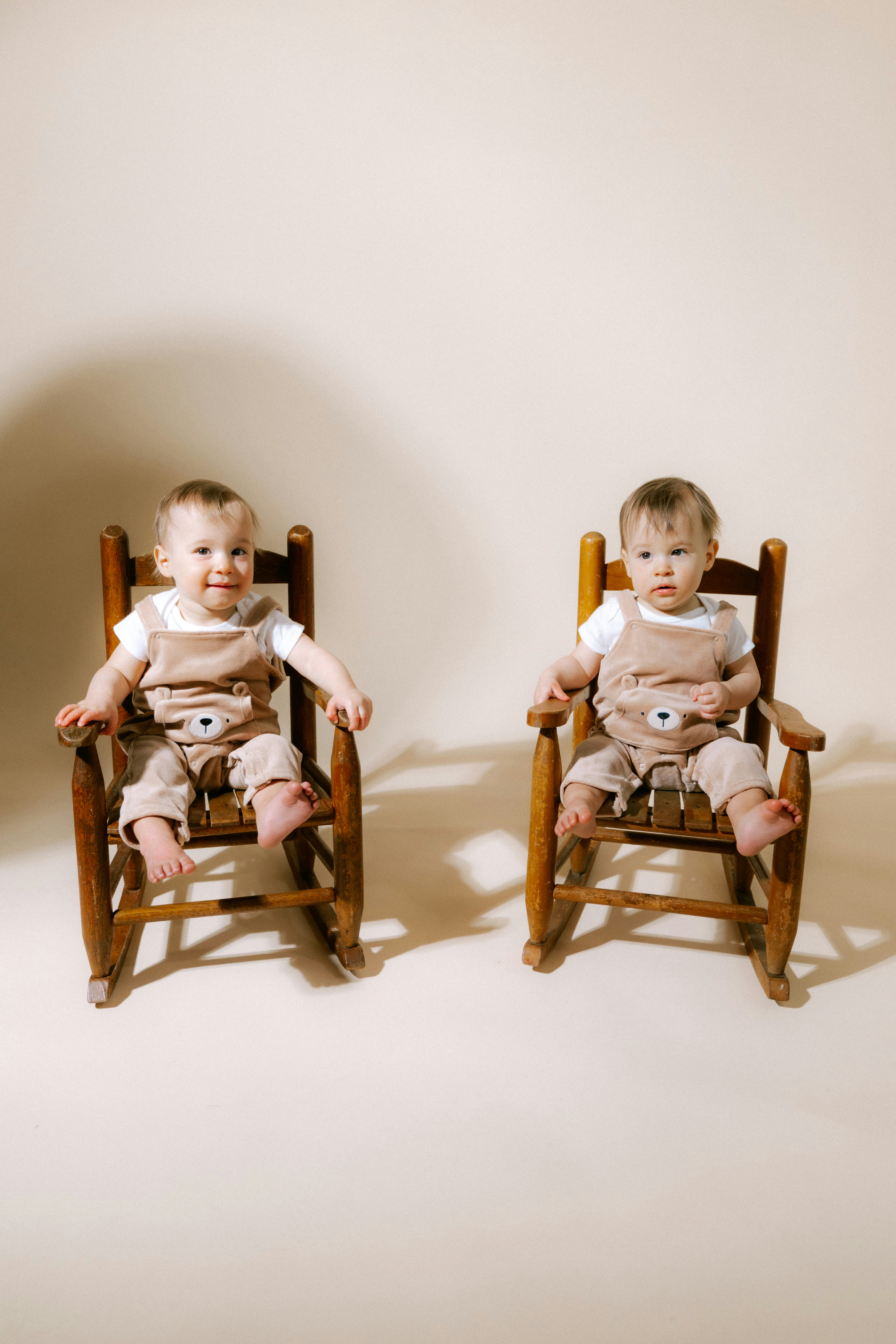 Two Tiny Explorers in Soft Studio Light