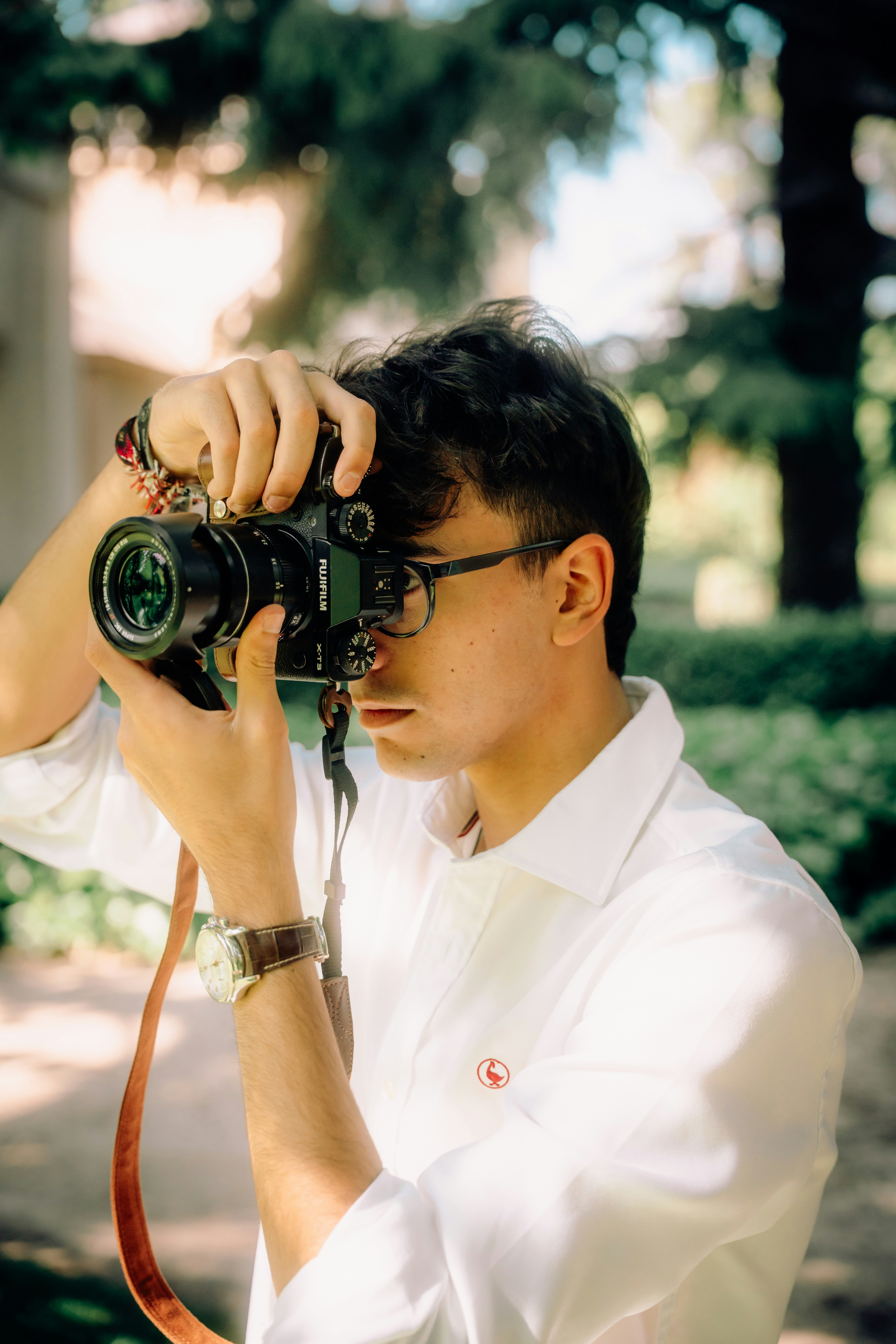 Through the Viewfinder: Portrait of Craft in Sunlit Focus