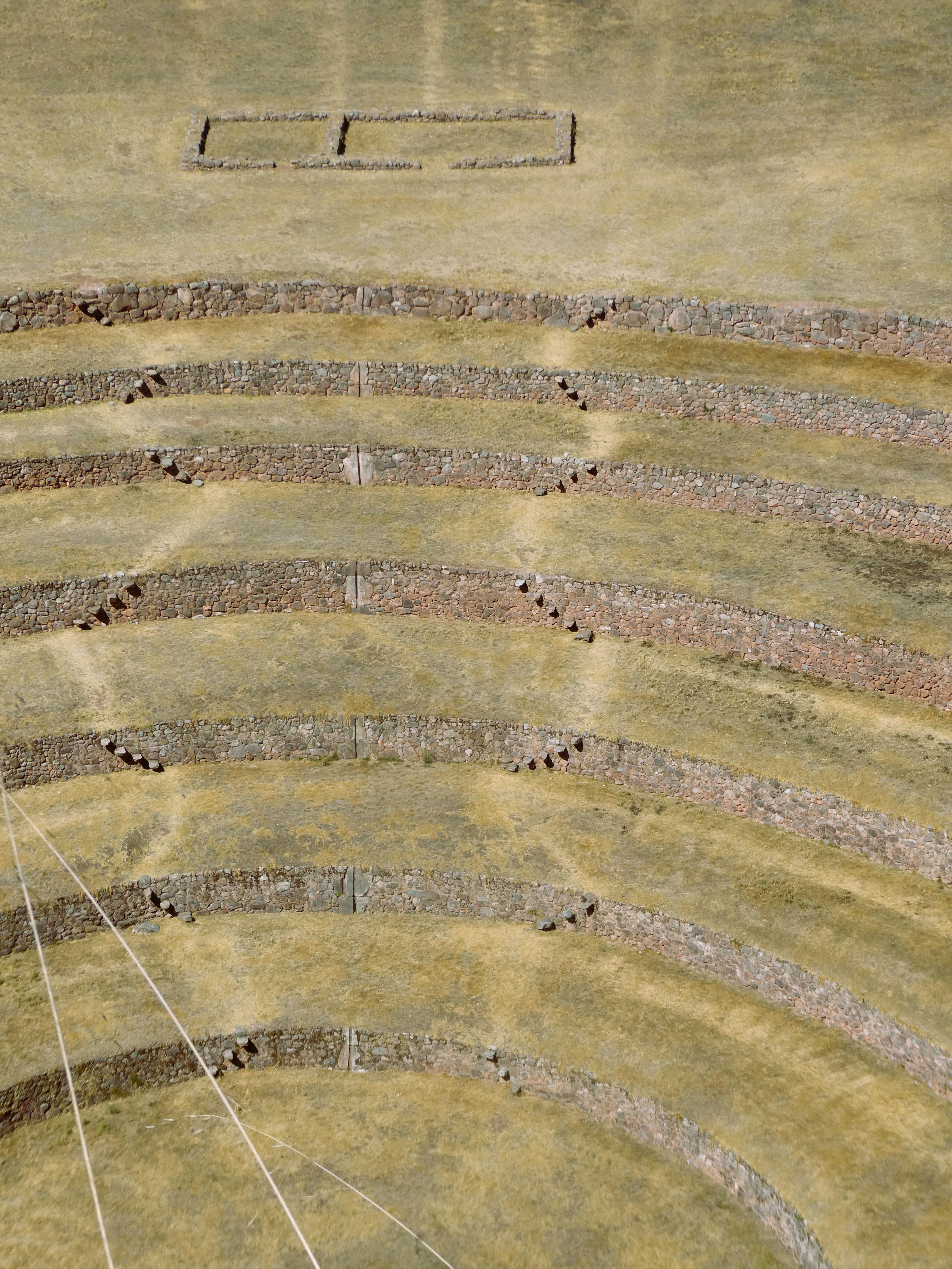 Inca ruins of Moray, circular terraces with floating steps