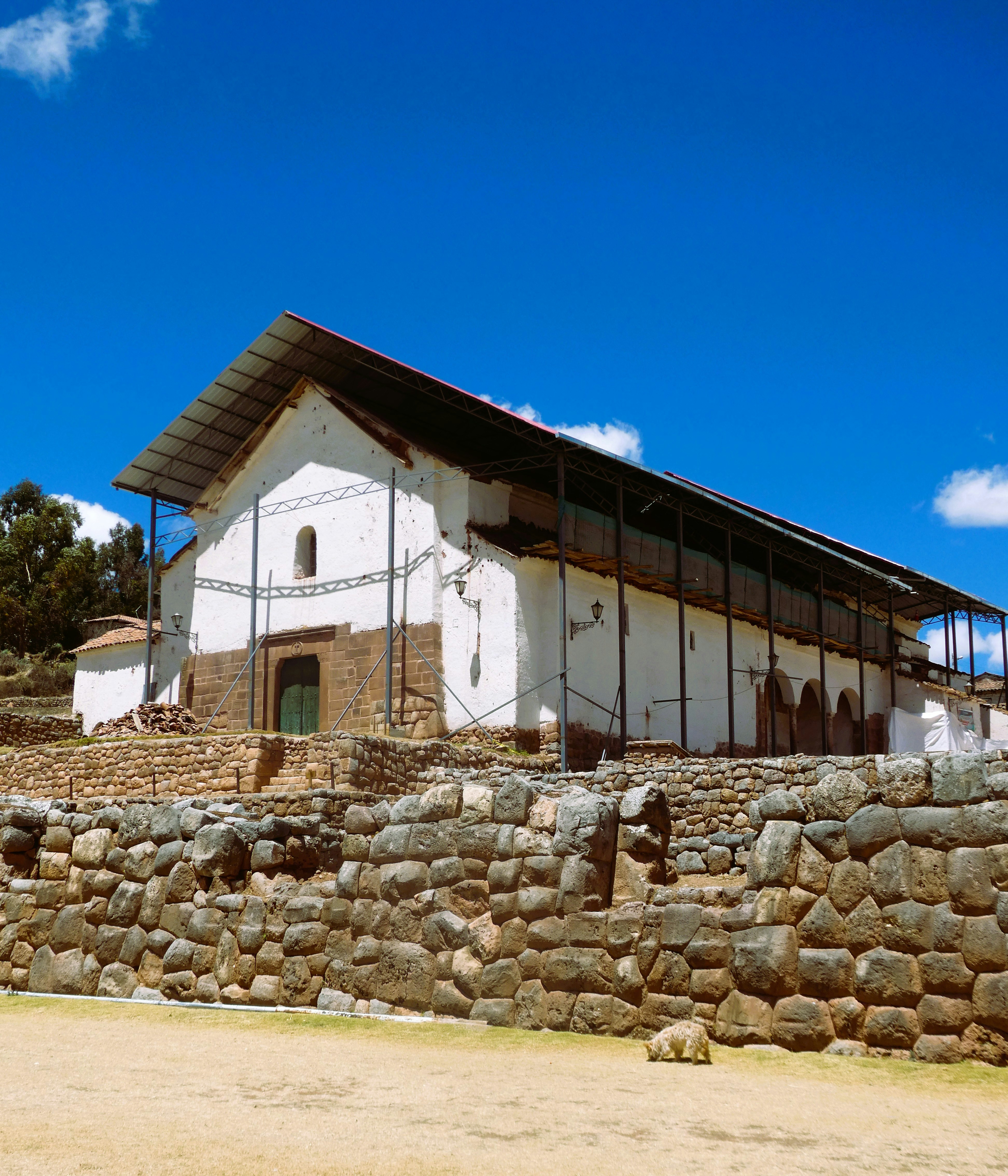 Colonial Church of Our Lady of Monserrat is built on the foundations of the palace of Inca ruler Tupac Yupanqui