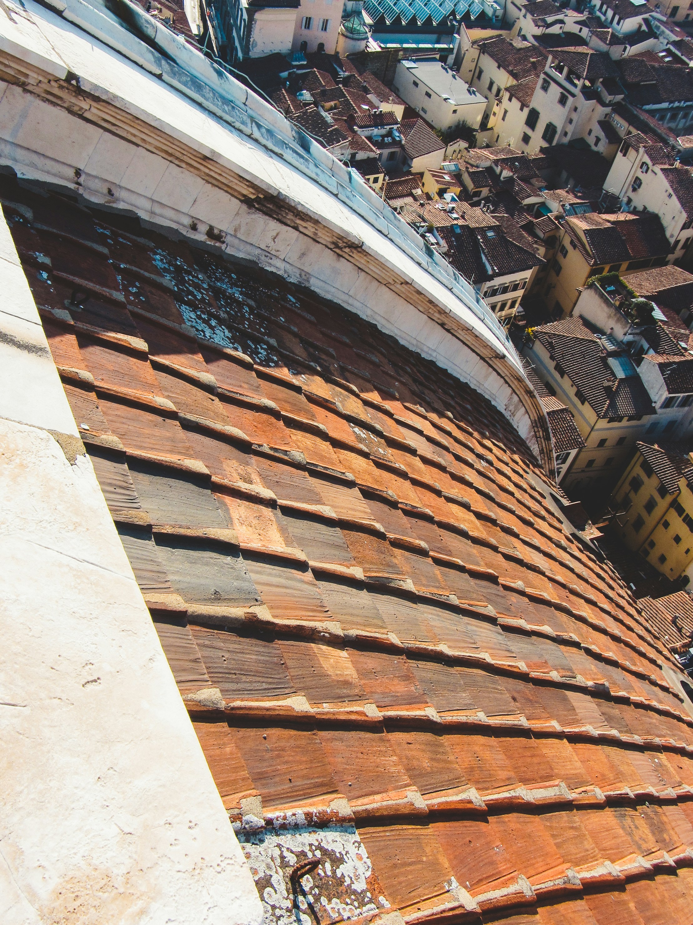 Terracotta Waves Over a City of Tiles