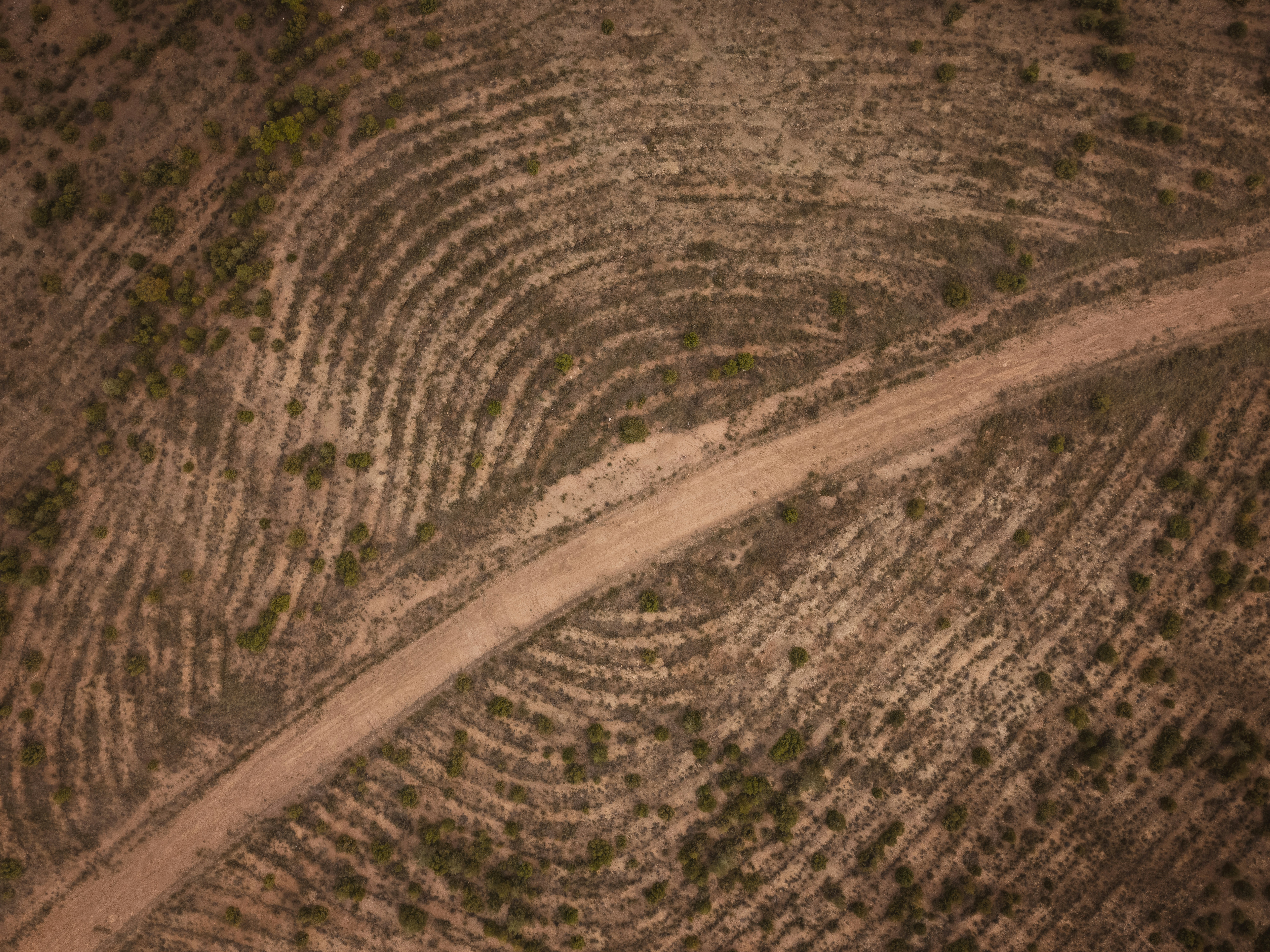 Arid Terrain Patterns from Above