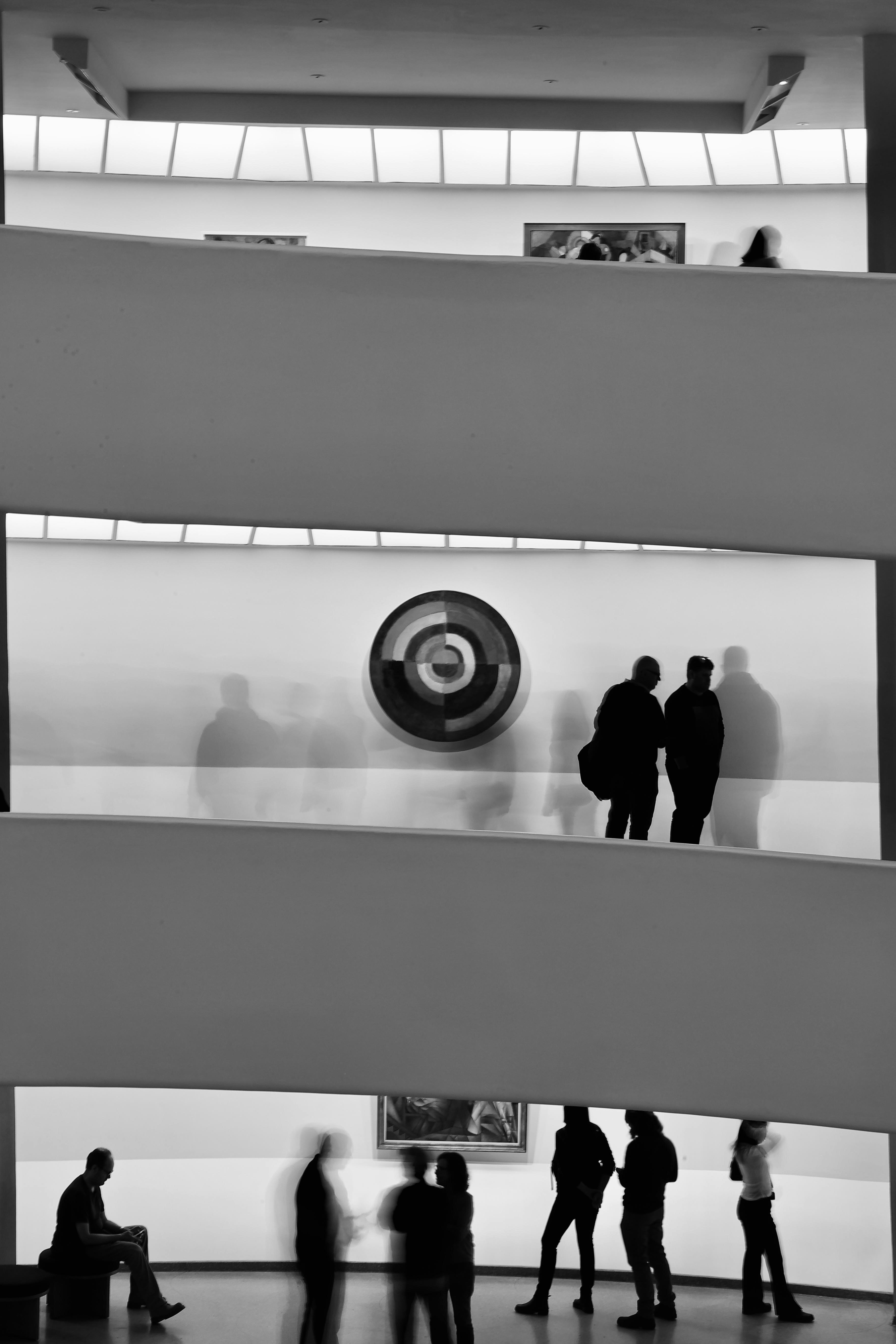 People viewing art in a modern museum spiral museum photo – Free Modern ...