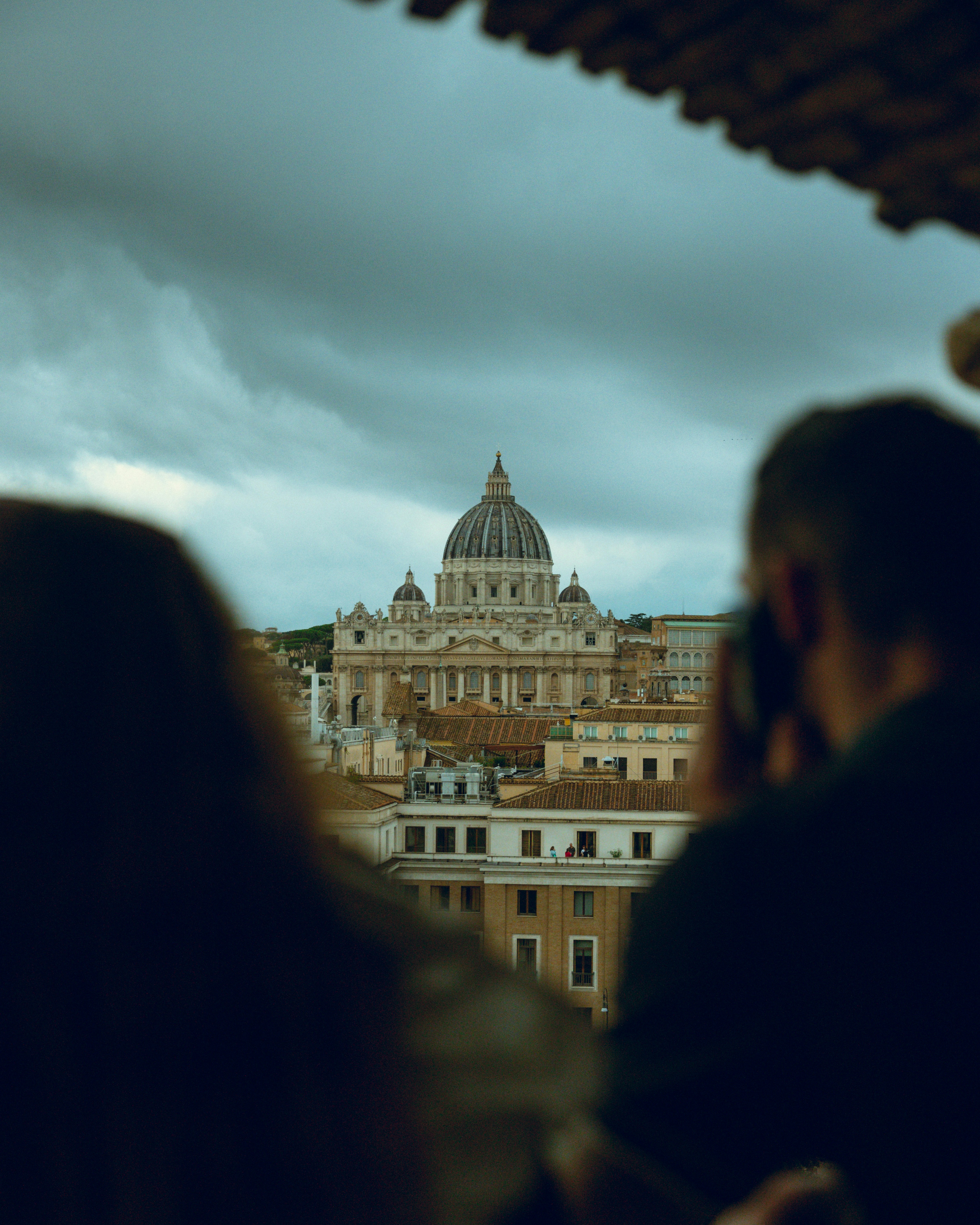 Dome in Frame: Rooftop Perspective on St. Peter's Basilica