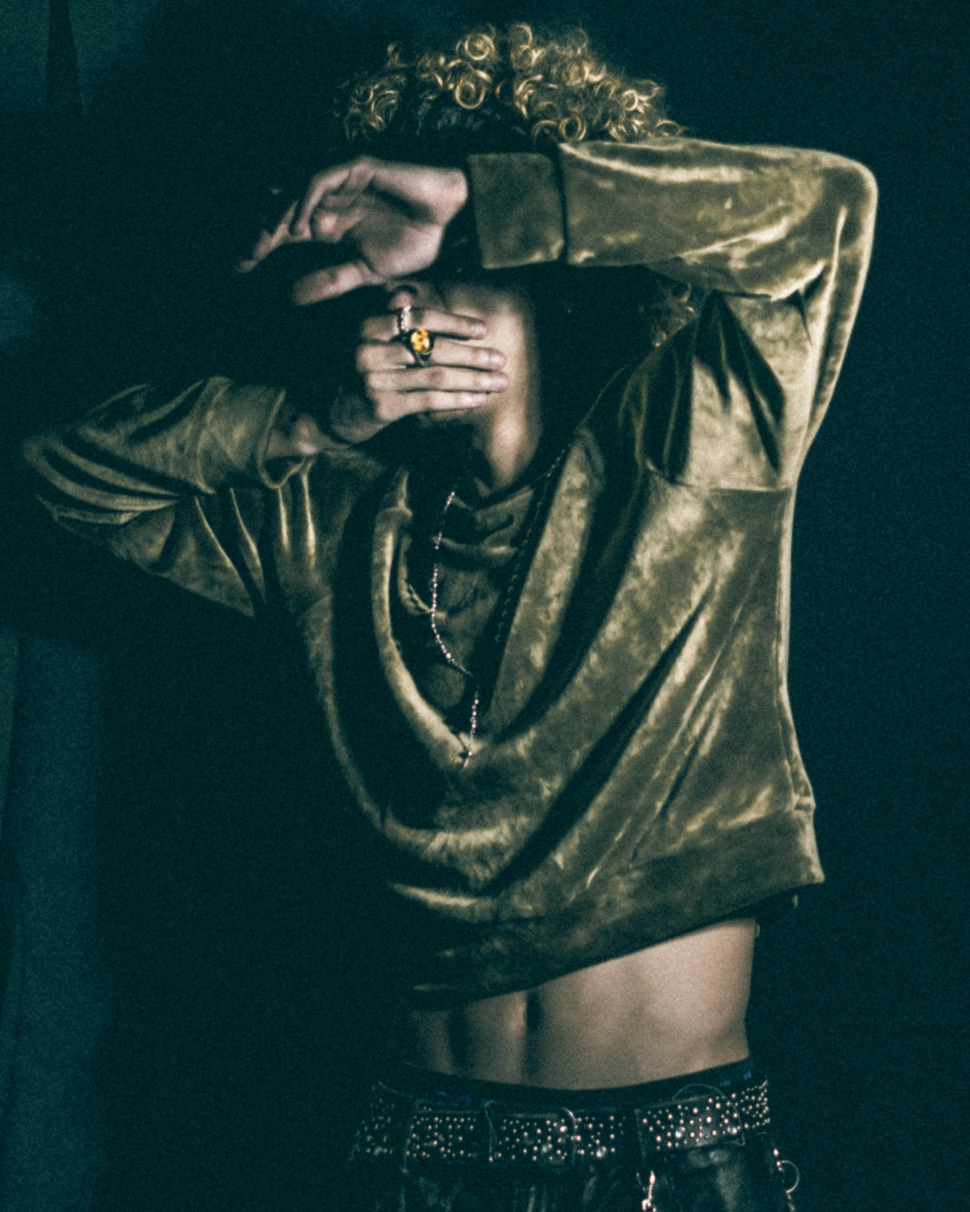 Gilded Hands in Velvet Light