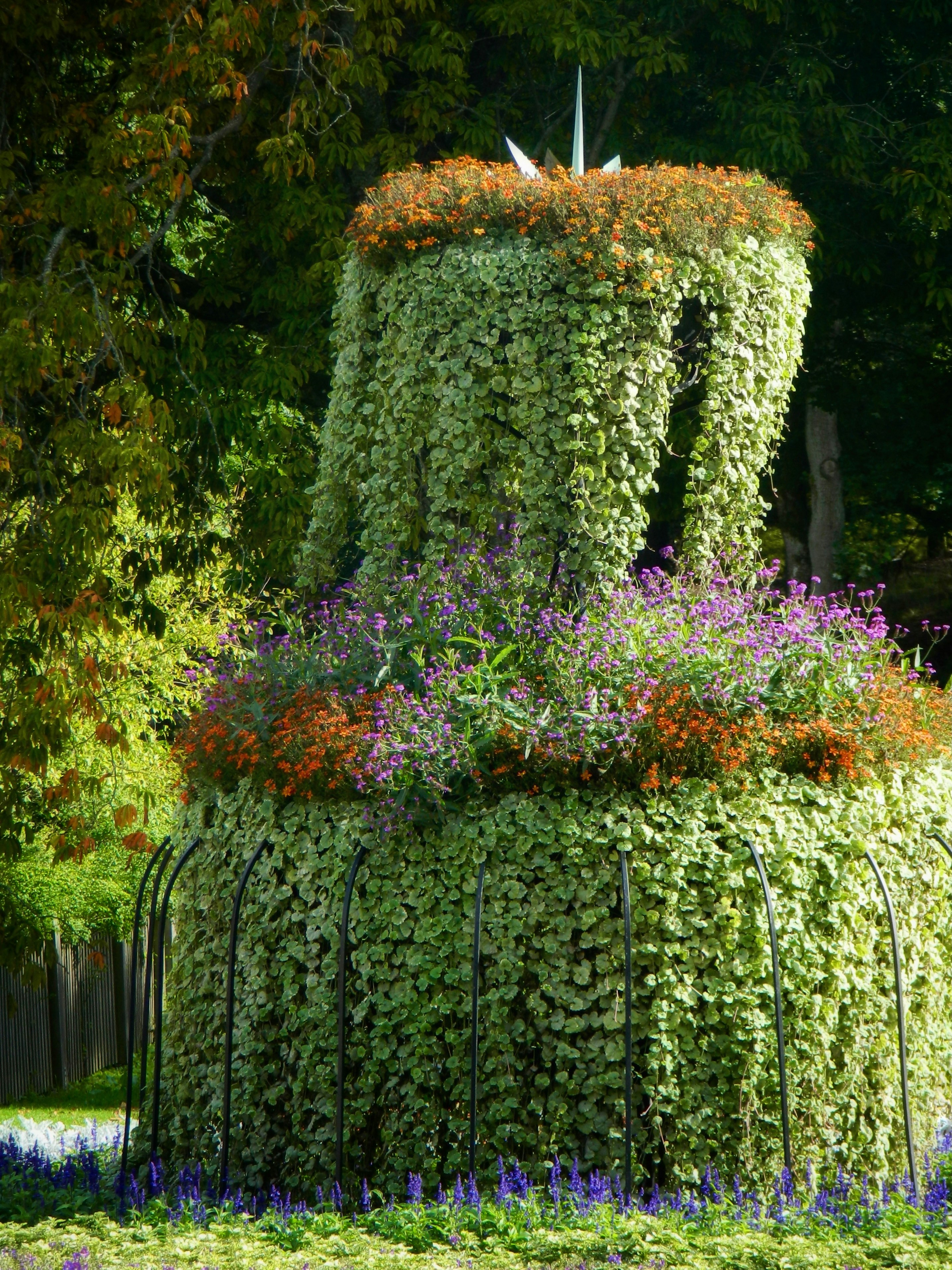 Verdant Cascade: A Living Monument of Blooming Tiers